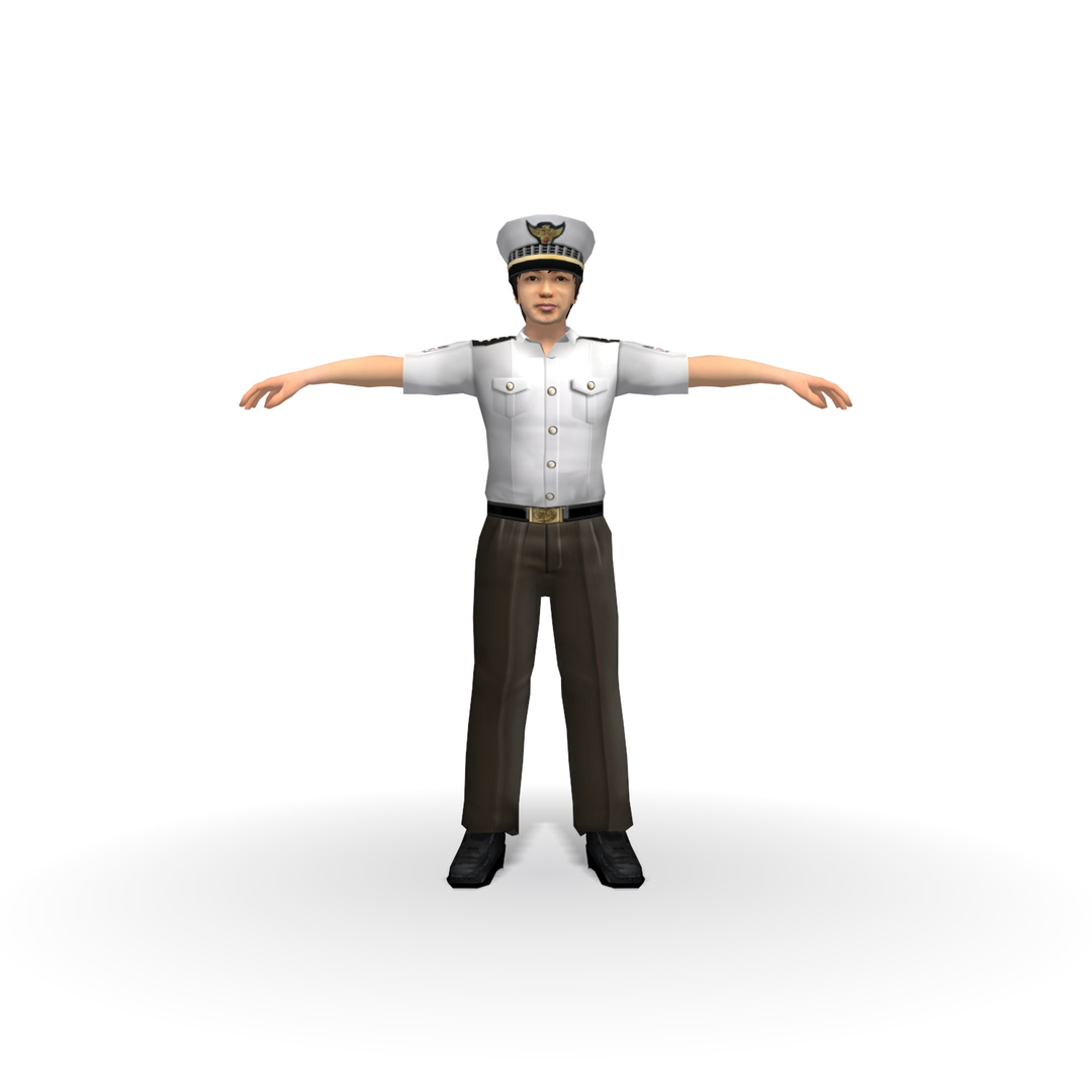 Policeman 3D Model - TurboSquid 2079419