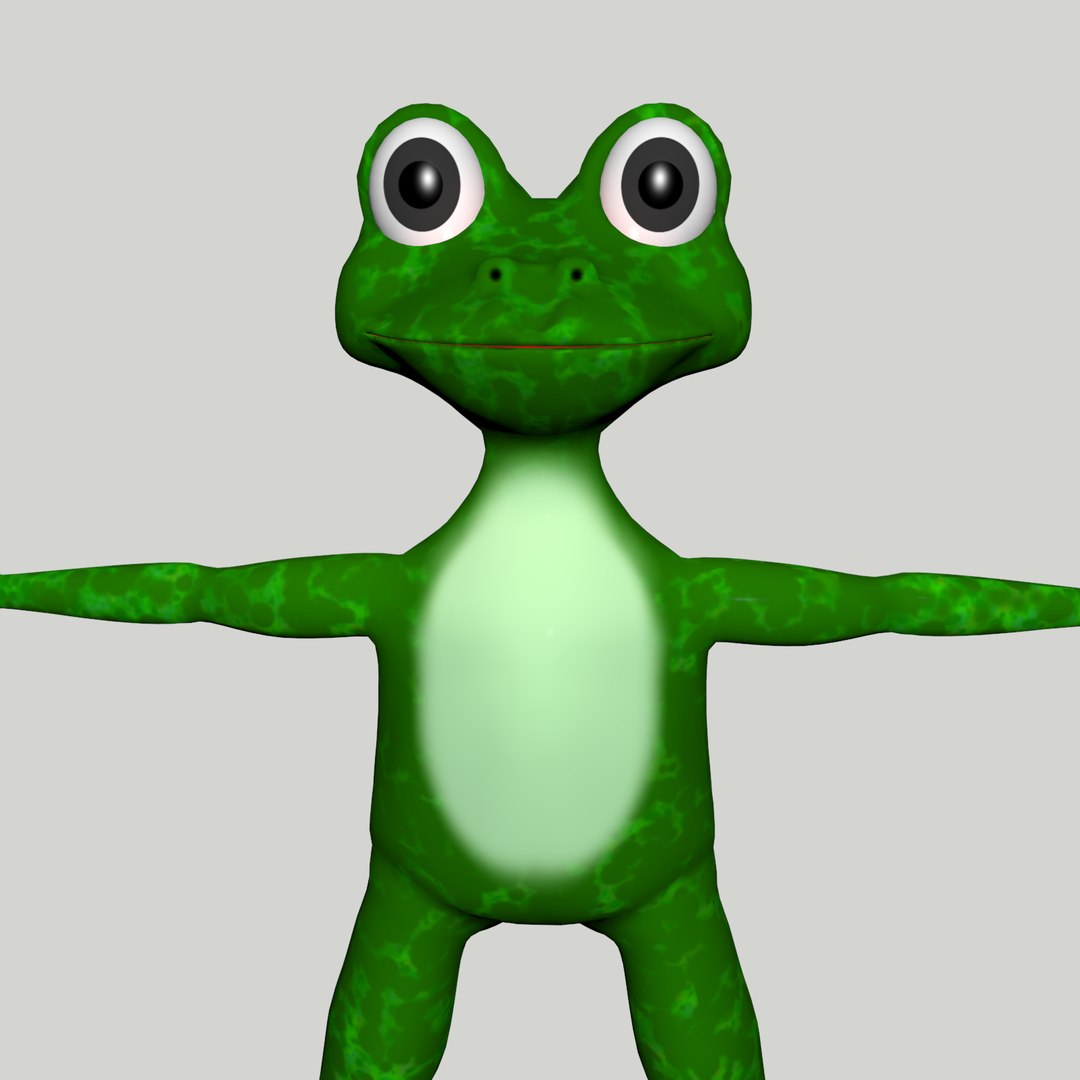 Cartoon Frog 3D Model - TurboSquid 1161117