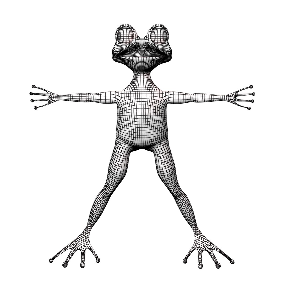 Cartoon Frog 3D Model - TurboSquid 1161117