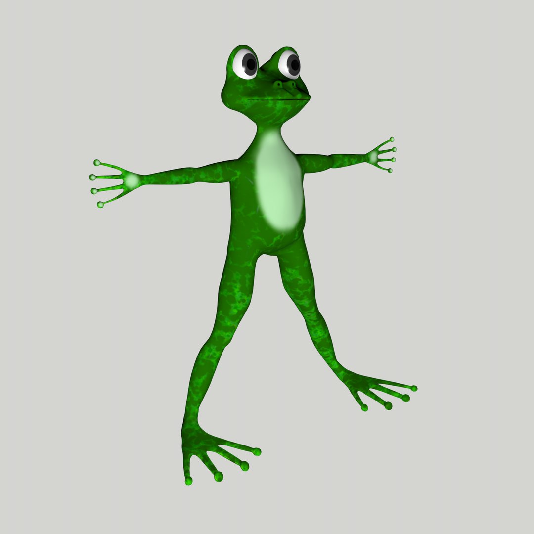 Cartoon Frog 3D Model - TurboSquid 1161117