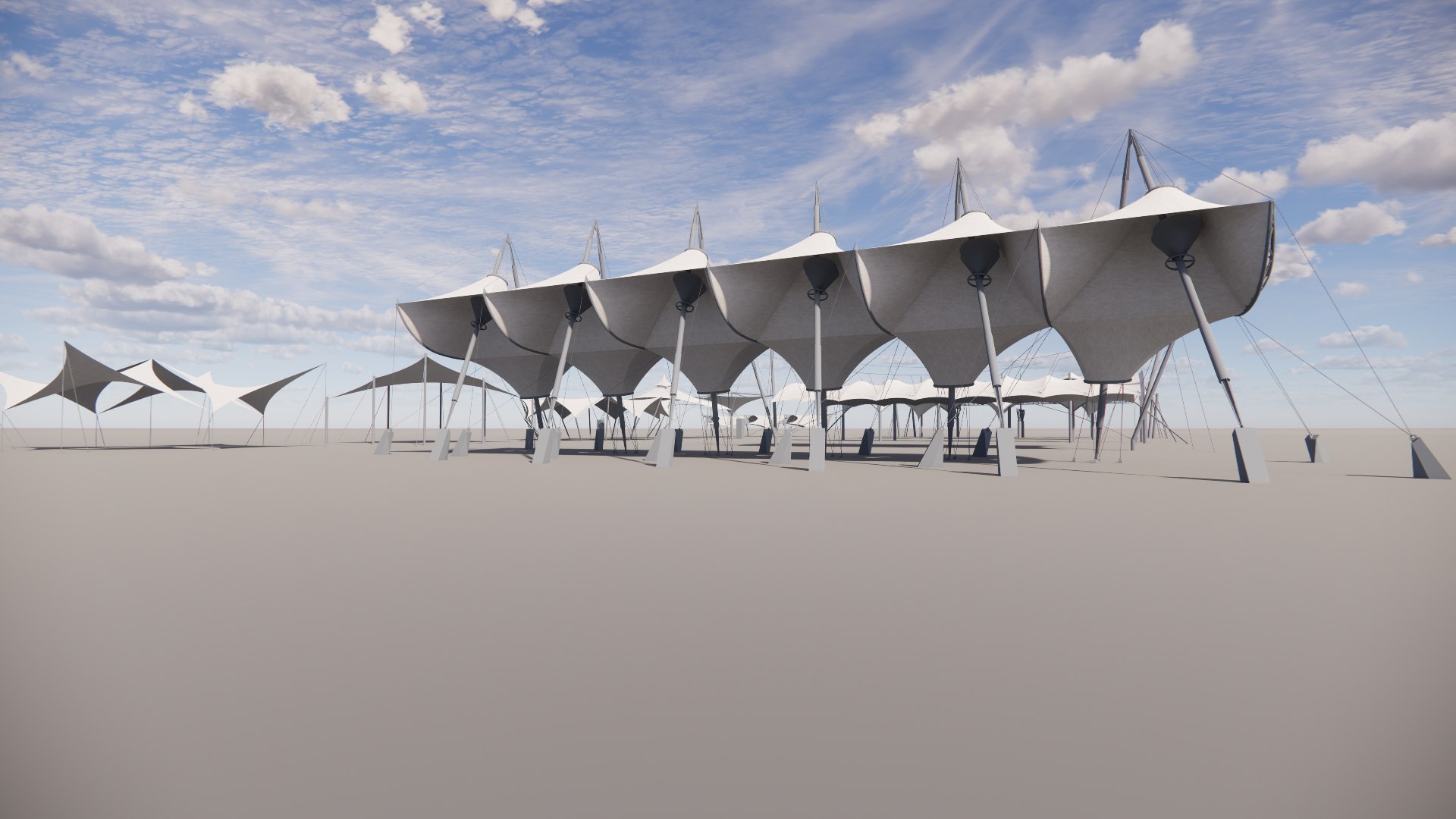 3D Tensile Structures Collection -A4 Model - TurboSquid 2385515