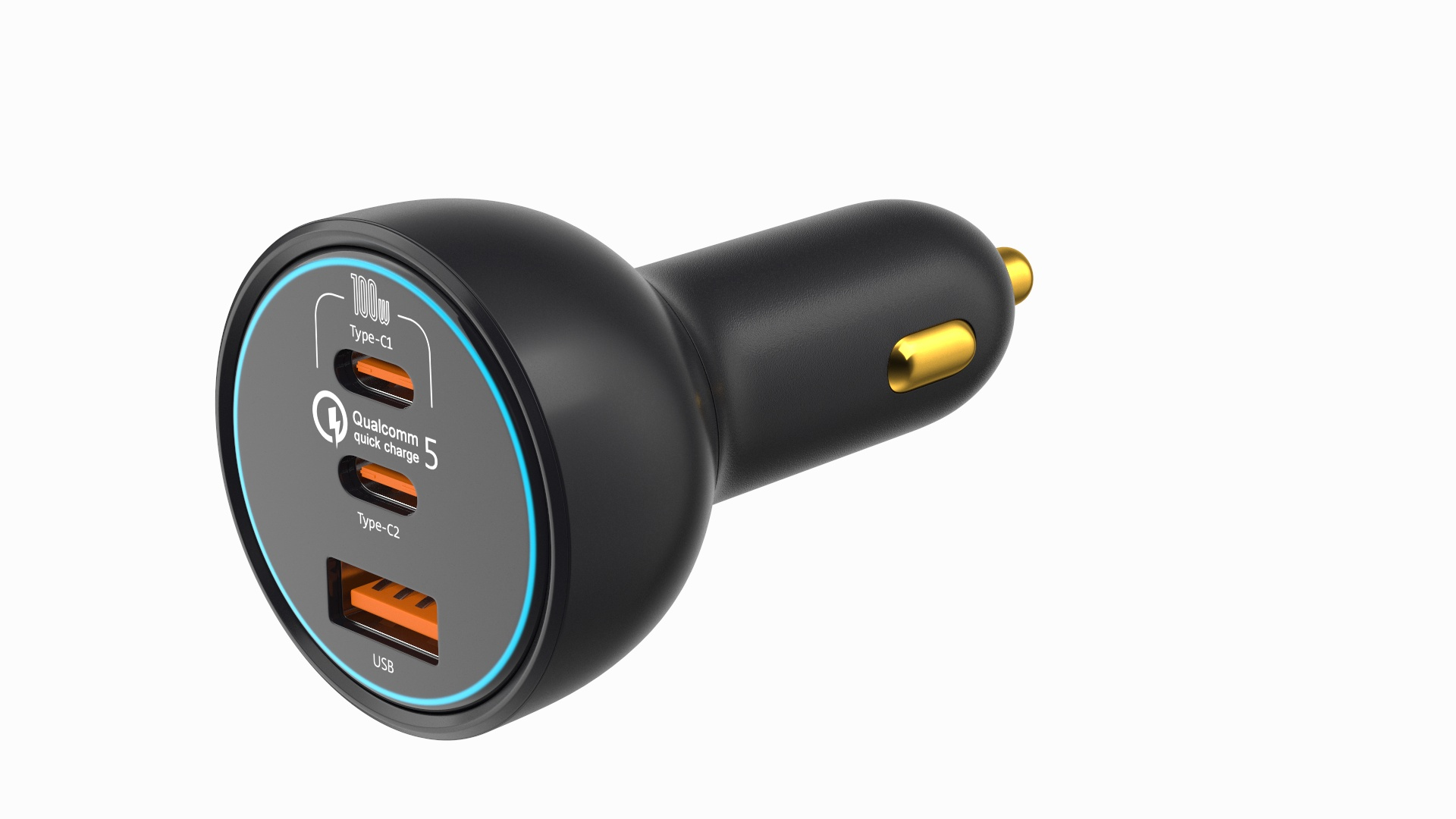 USB Type C Car Charger Model - TurboSquid 2164095