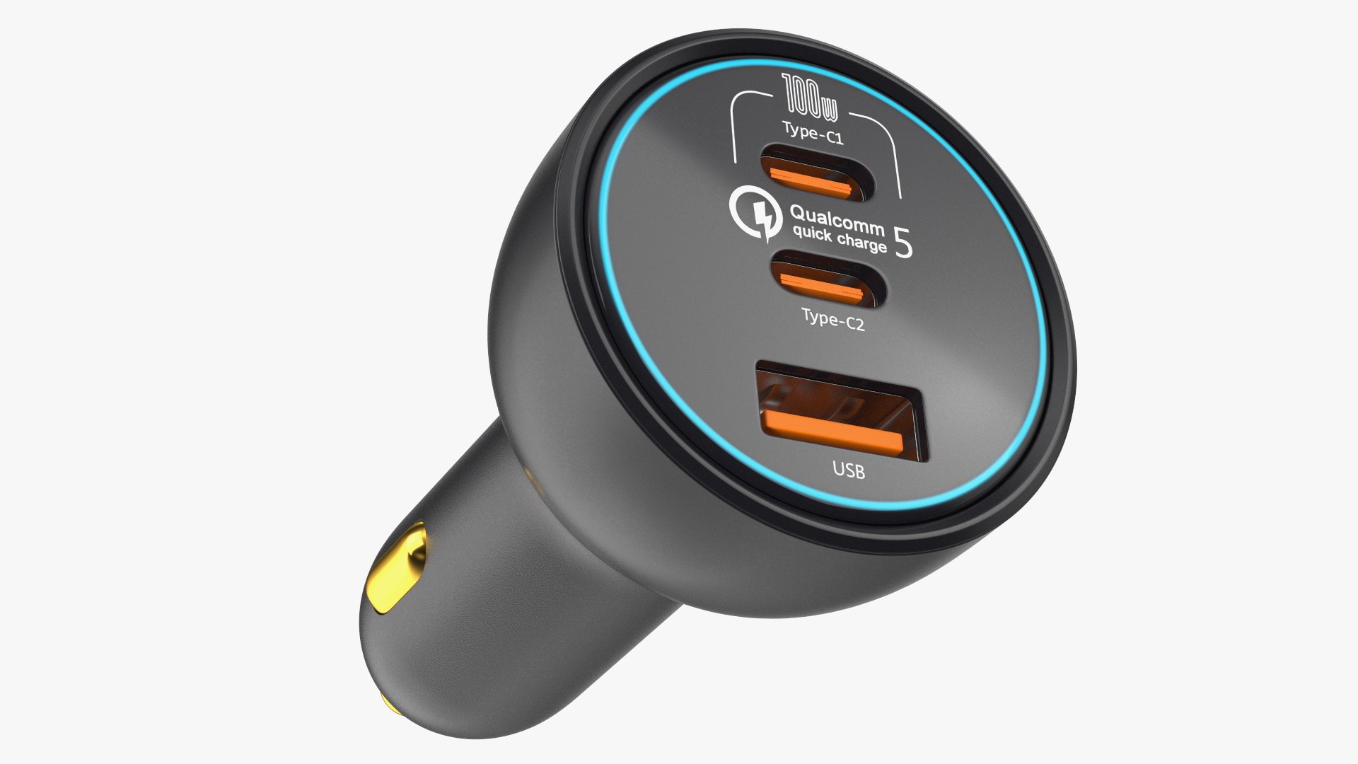 USB Type C Car Charger model - TurboSquid 2164095