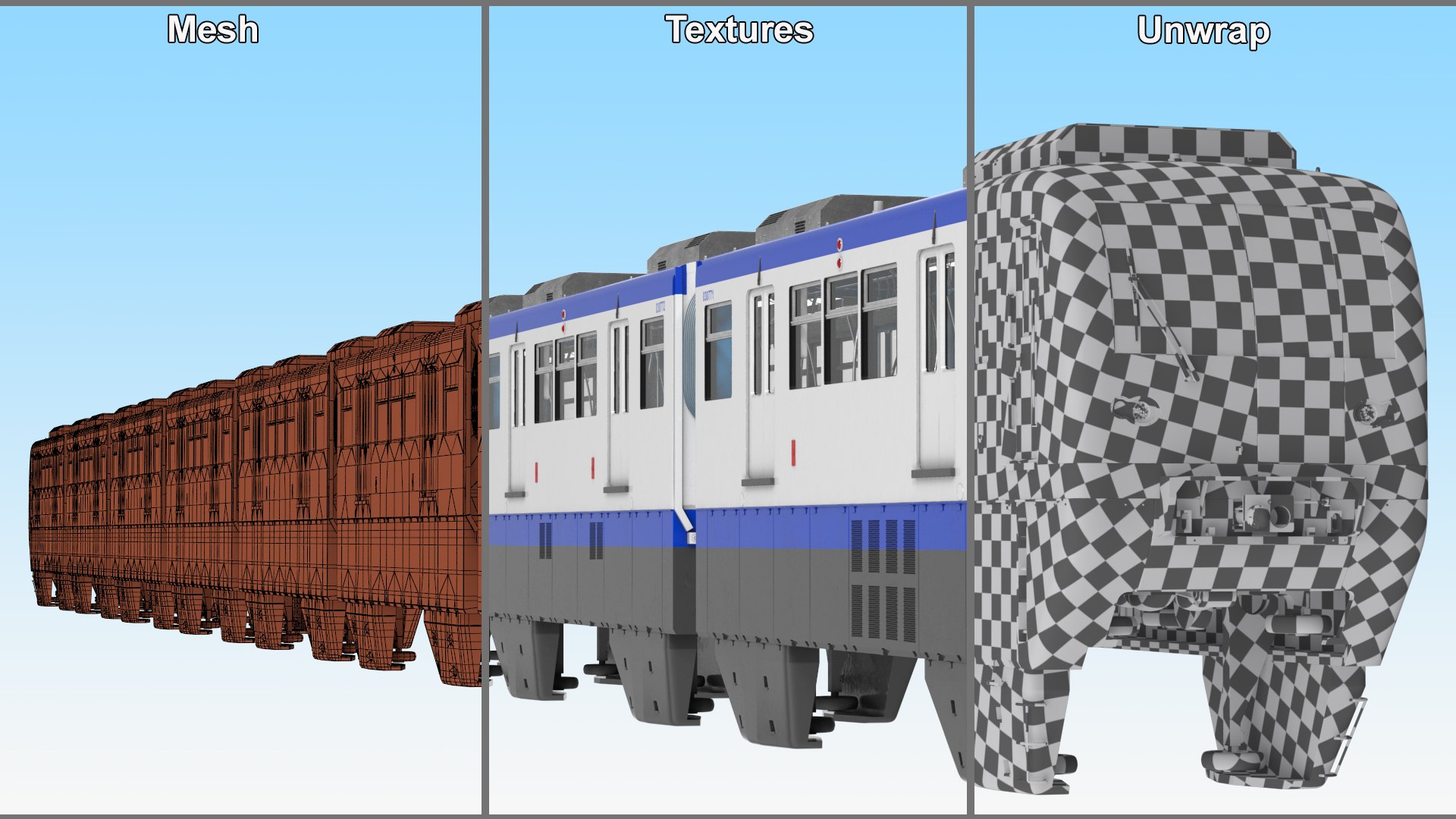 3D Chongqing Monorail Train Rigged For Maya Model - TurboSquid 2049233