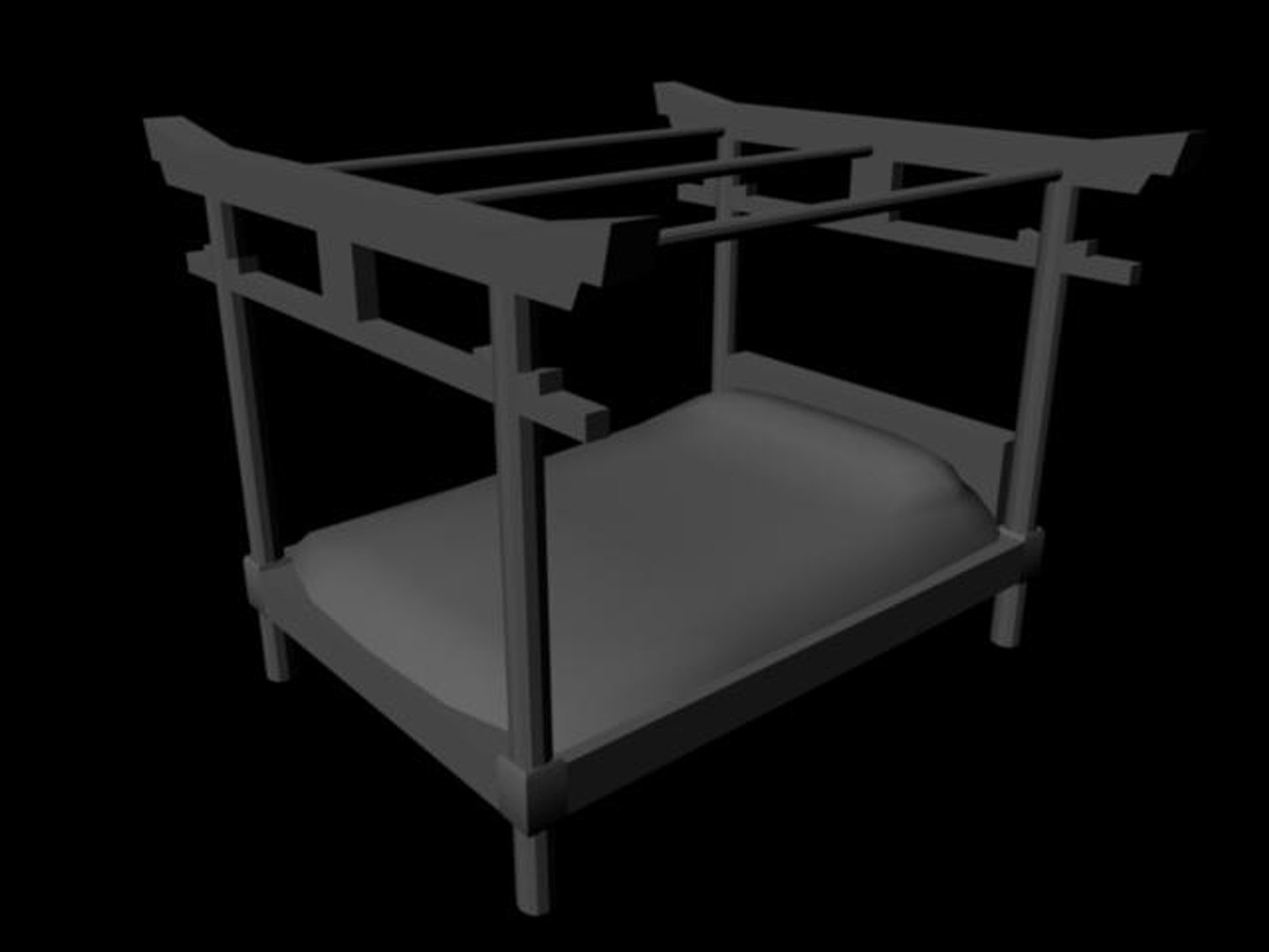 3d Torii Bed Model