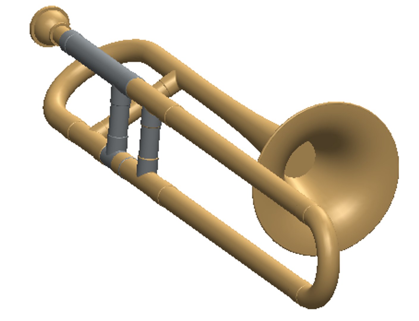 3d Simplified Trombone