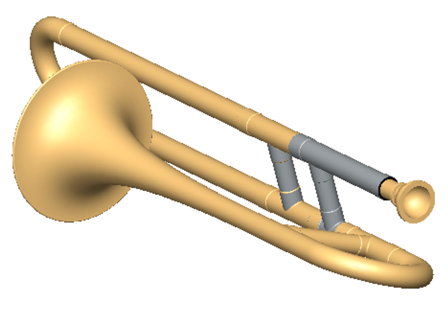3d Simplified Trombone
