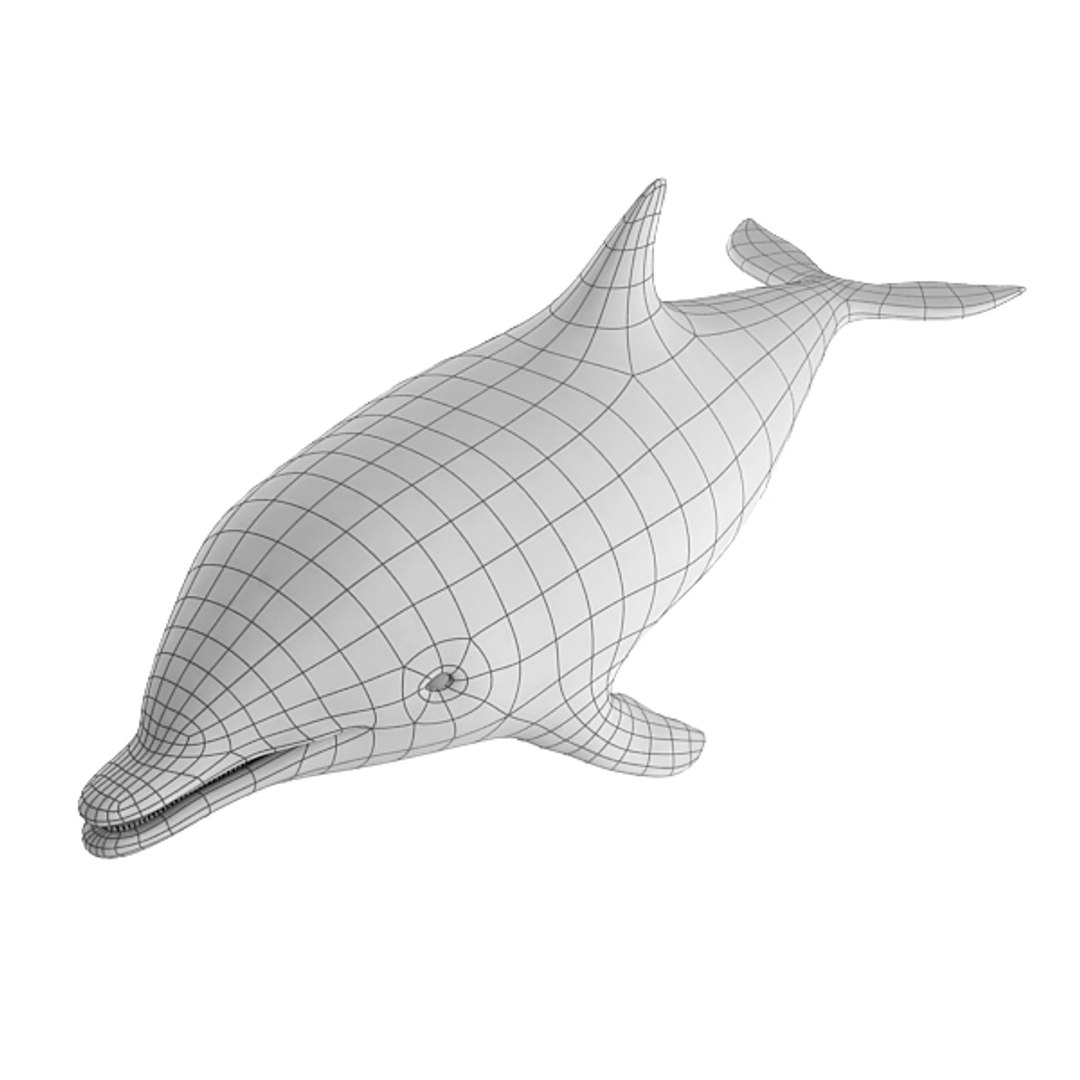 Obj Base Mesh Dolphin