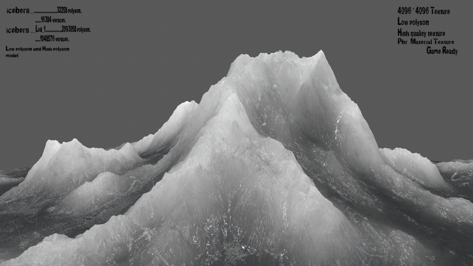Ice Mountain 3D Model - TurboSquid 1313371