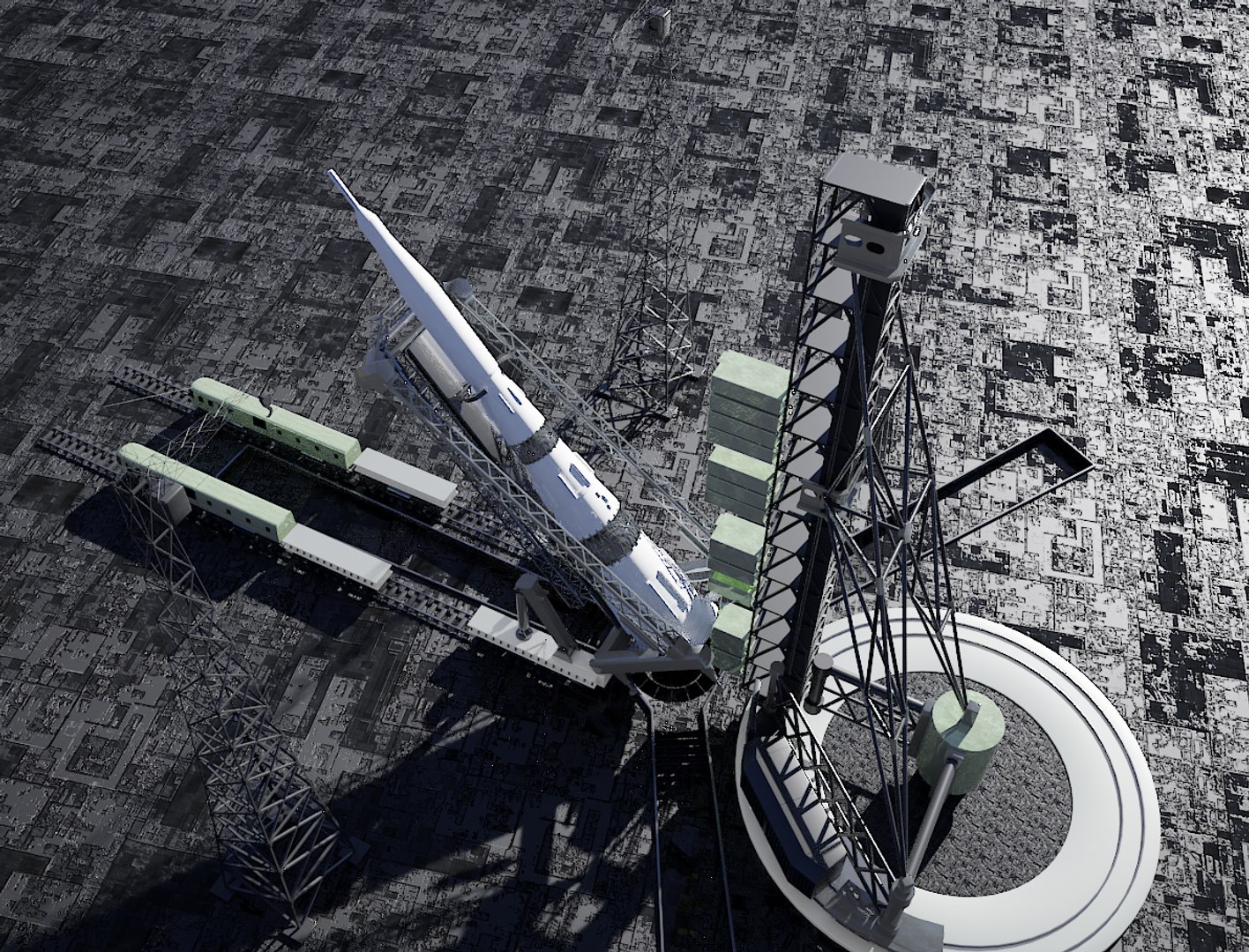 3D Rocket Launch Model - TurboSquid 1311417