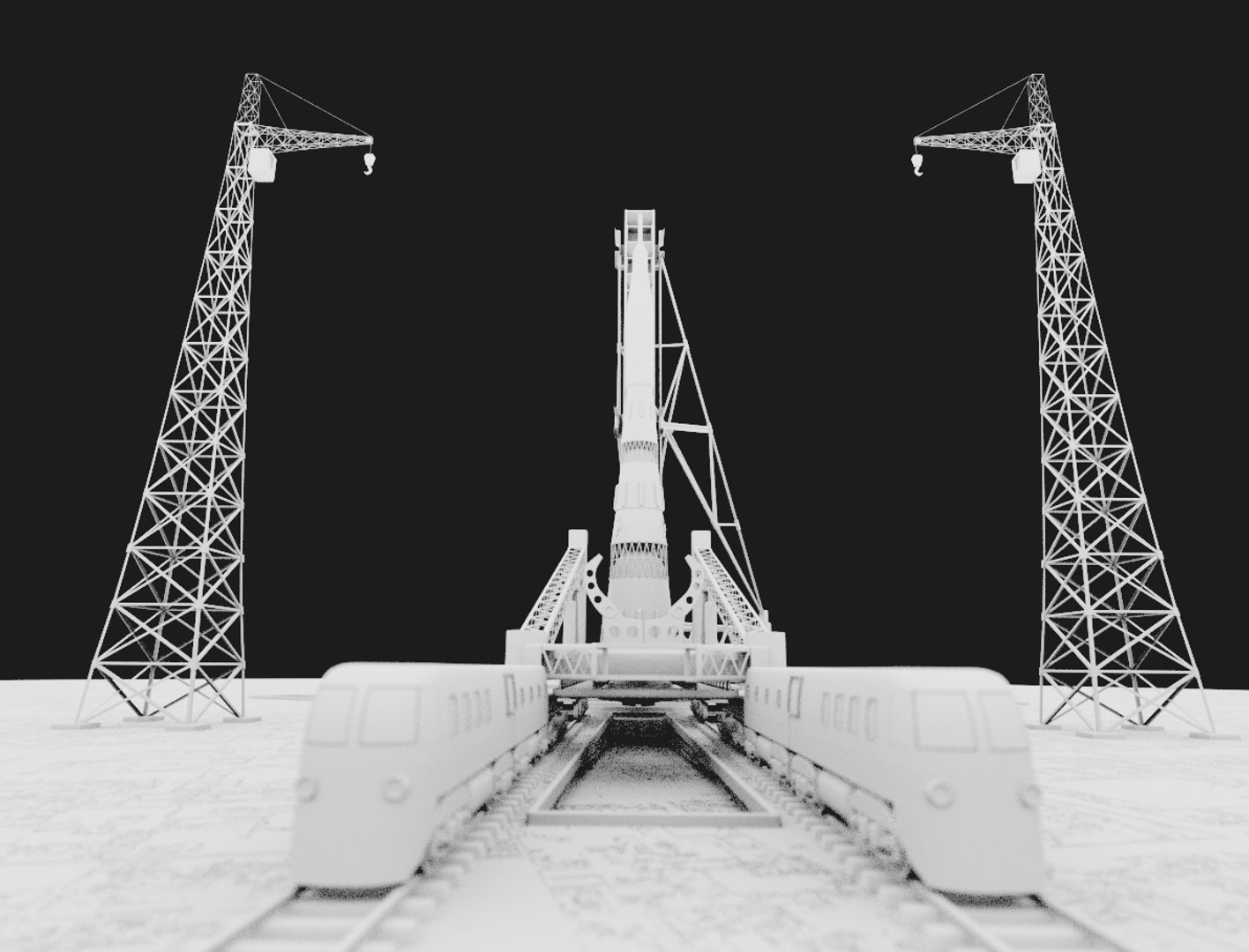 3D Rocket Launch Model - TurboSquid 1311417