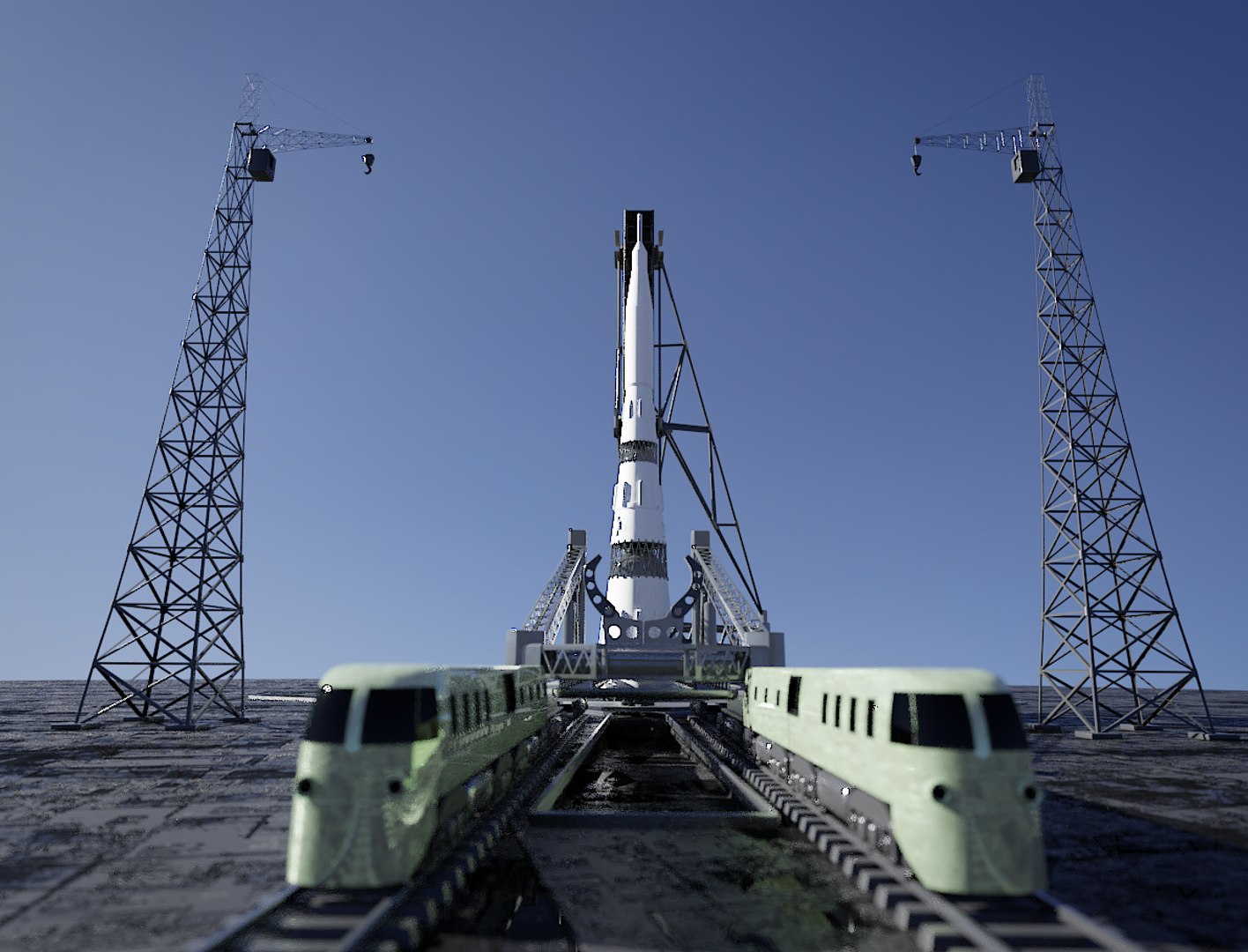 3D Rocket Launch Model - TurboSquid 1311417