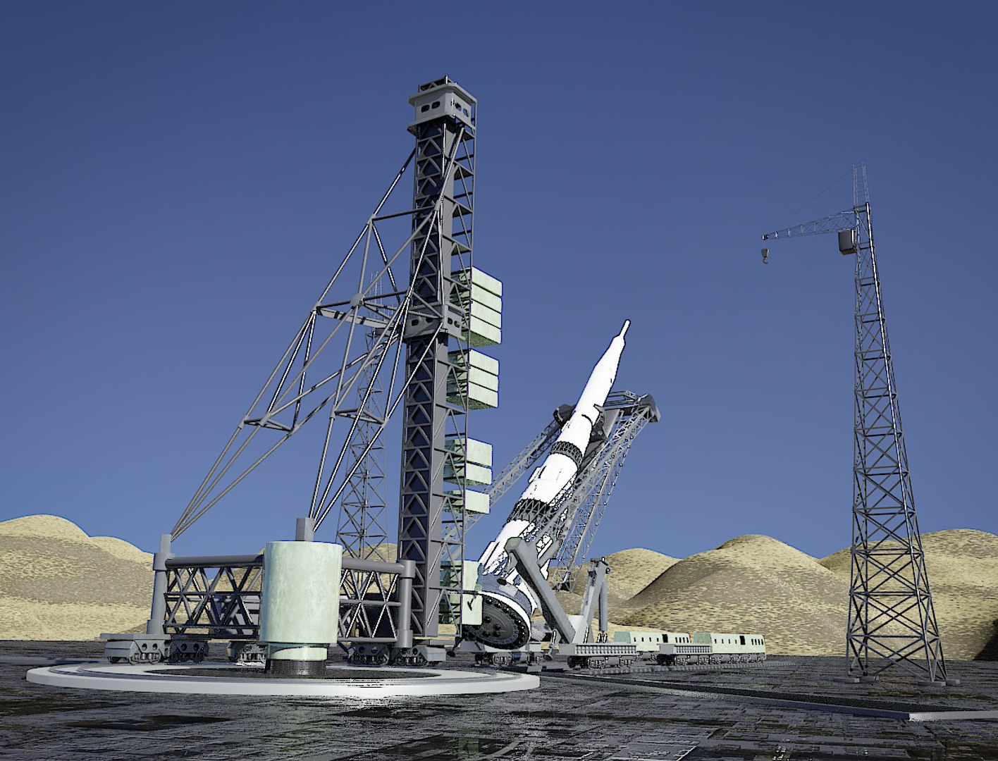 3D Rocket Launch Model - TurboSquid 1311417