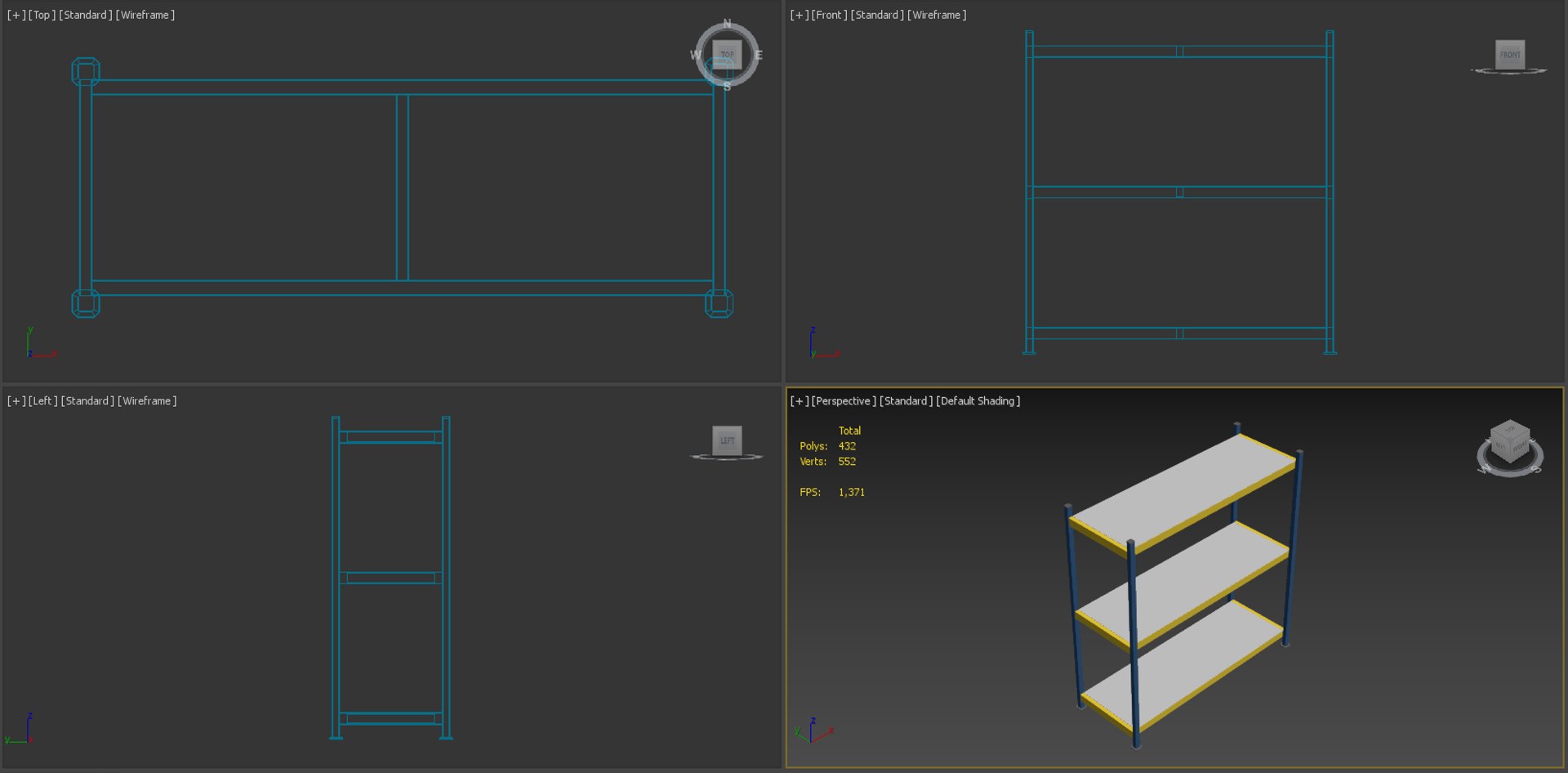 Industrial Shelf 3D Model - TurboSquid 2162621