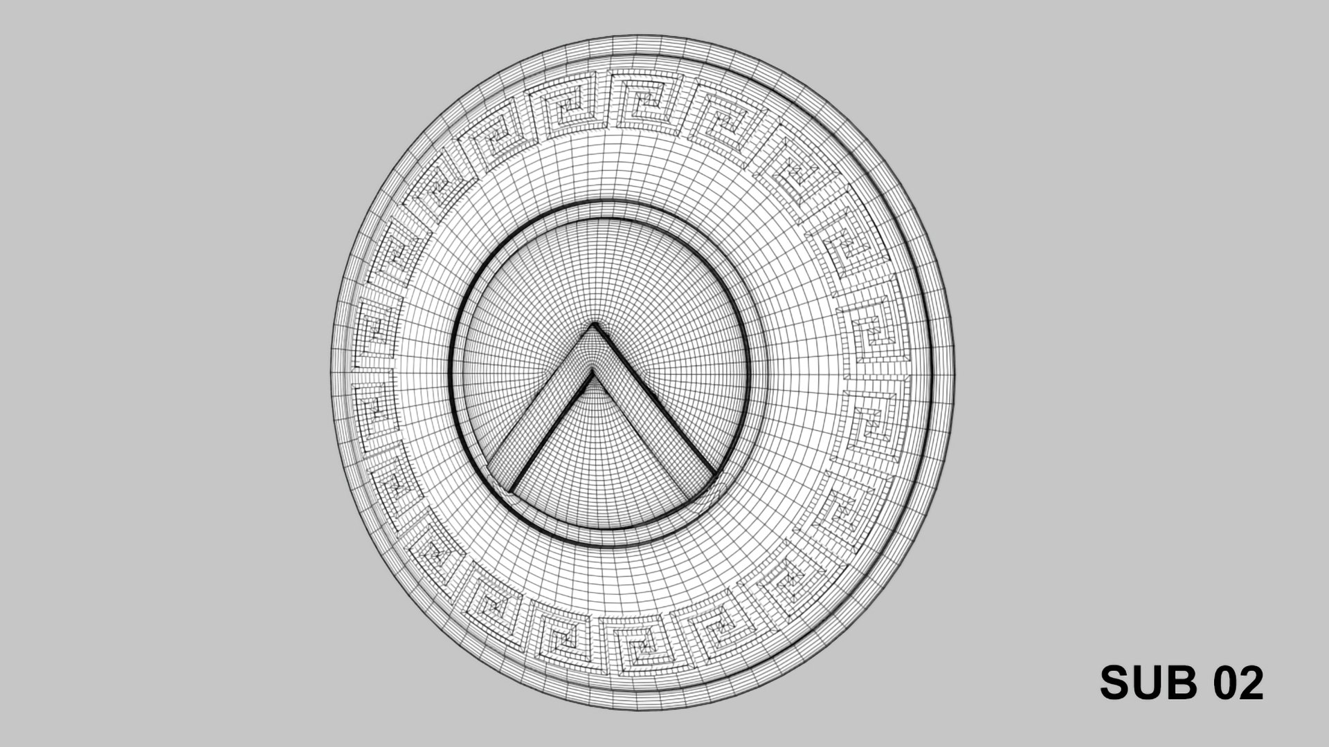 3D Shield Spartan - TurboSquid 1444243