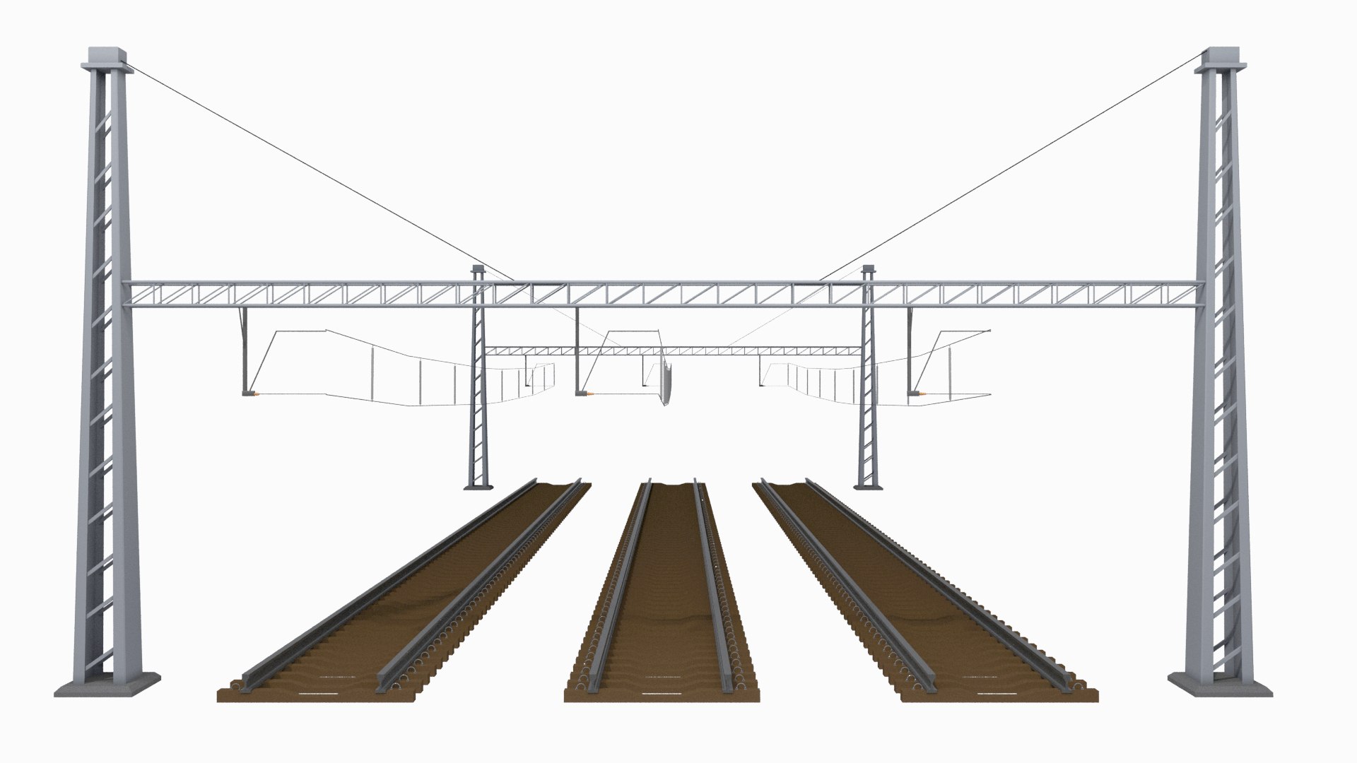 3D Model Rail Traction Gate - TurboSquid 1944108