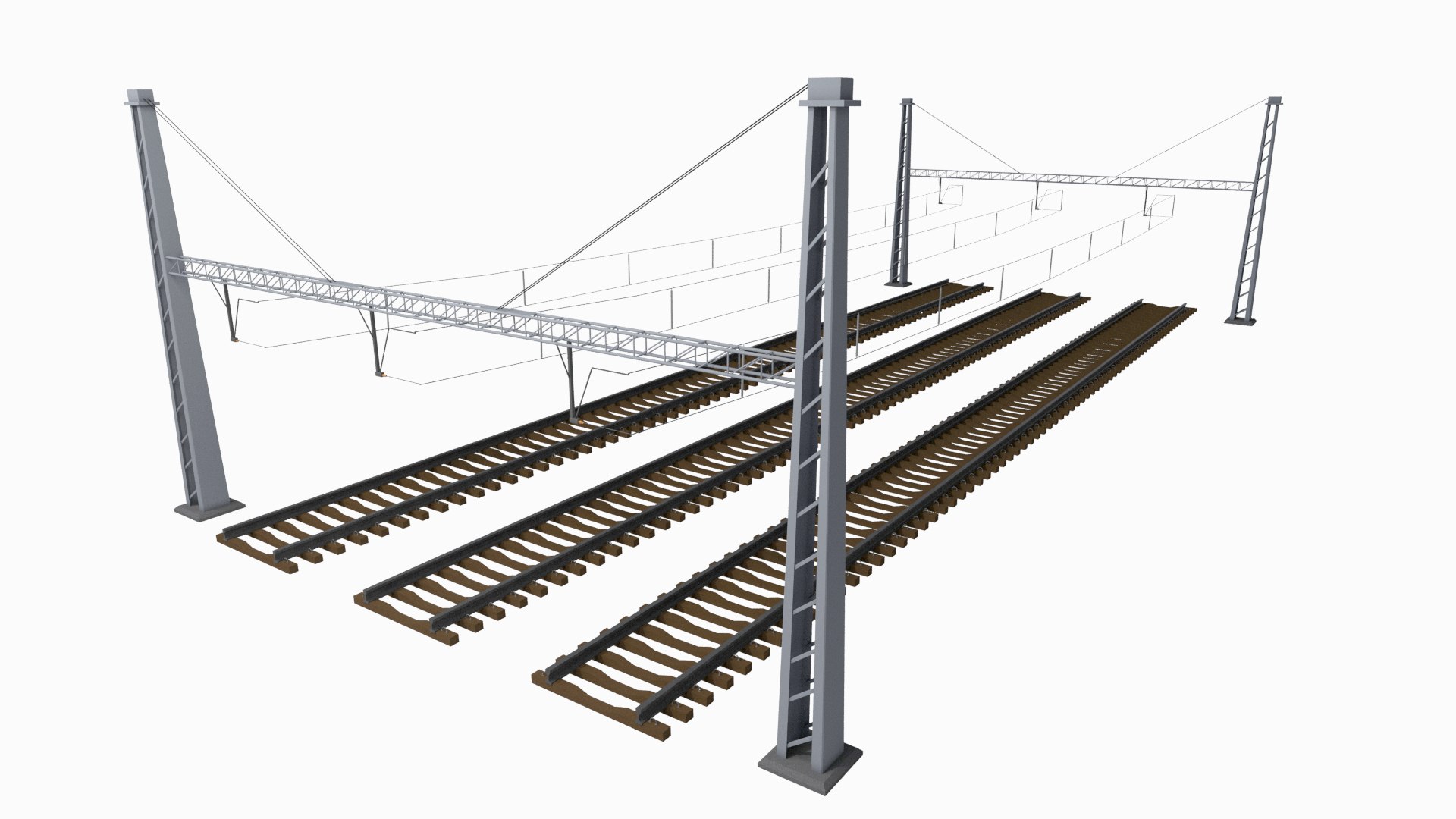 3D Model Rail Traction Gate - TurboSquid 1944108