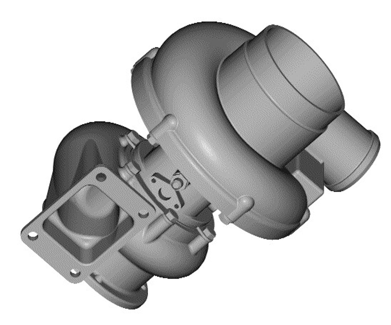 turbo engine 3d model