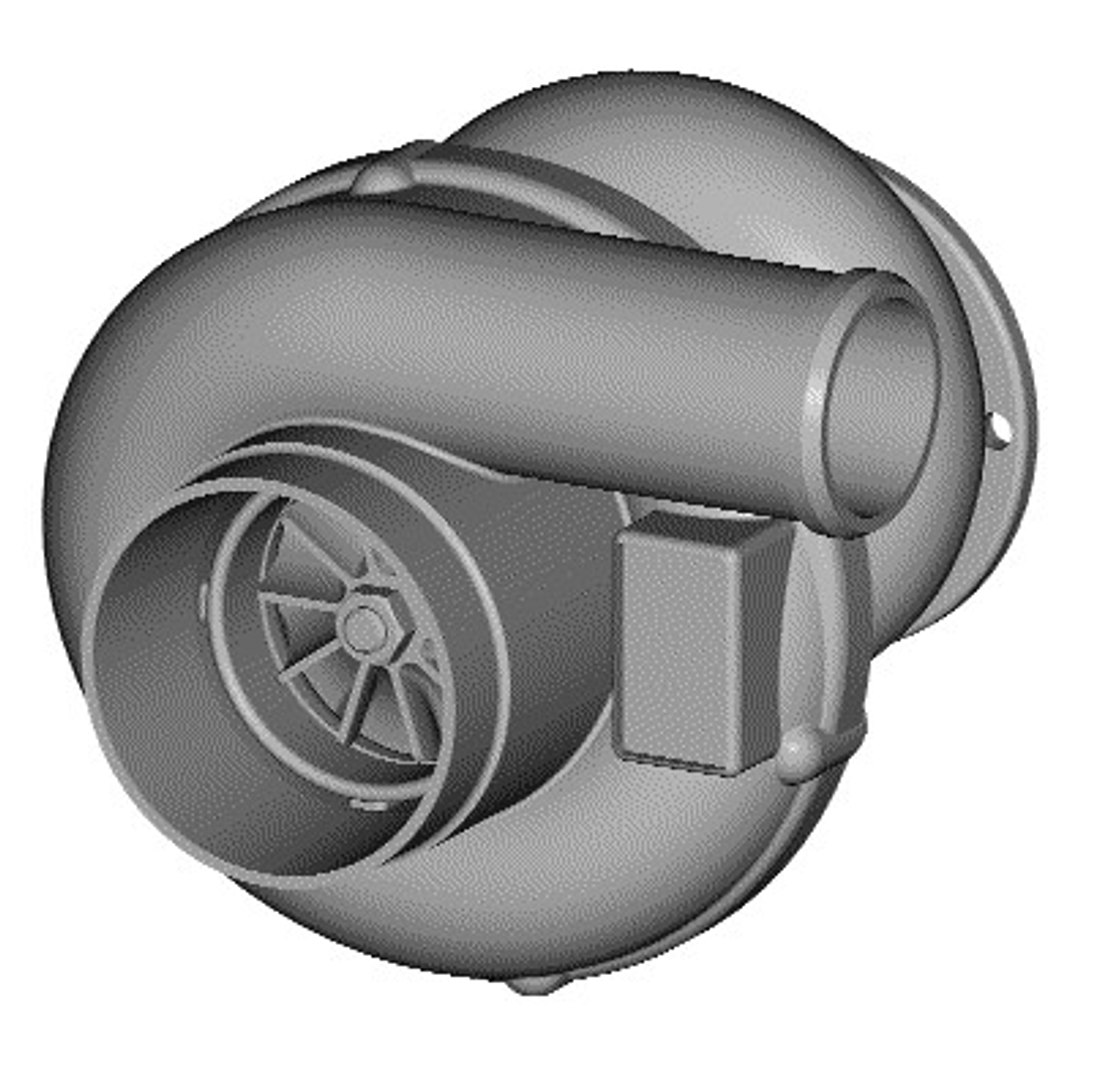 turbo engine 3d model