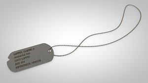 3D Dog Tag Models - Browse & Download Formats - TurboSquid