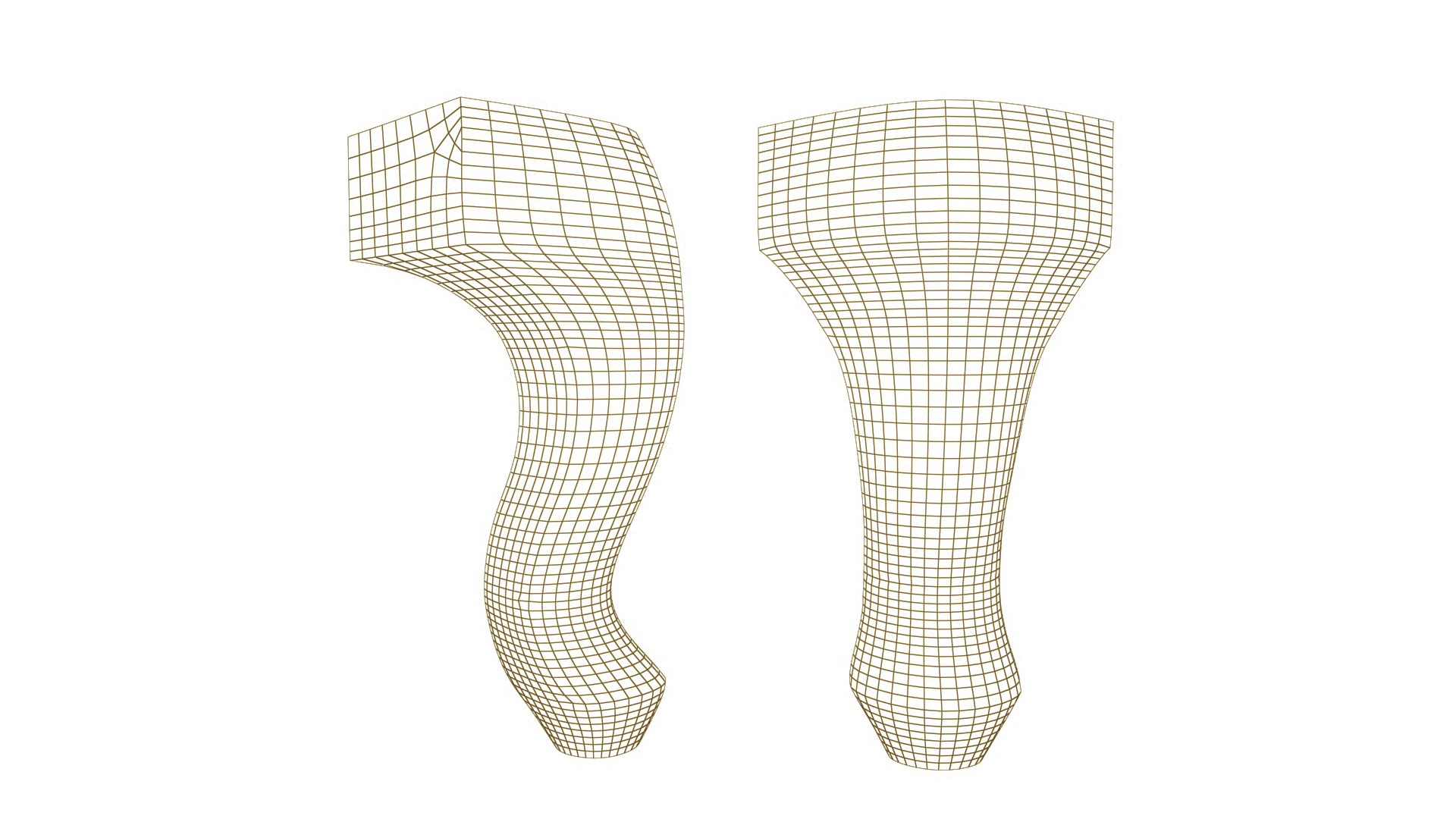Carved Wooden Furniture Leg 3D Model - TurboSquid 1788875