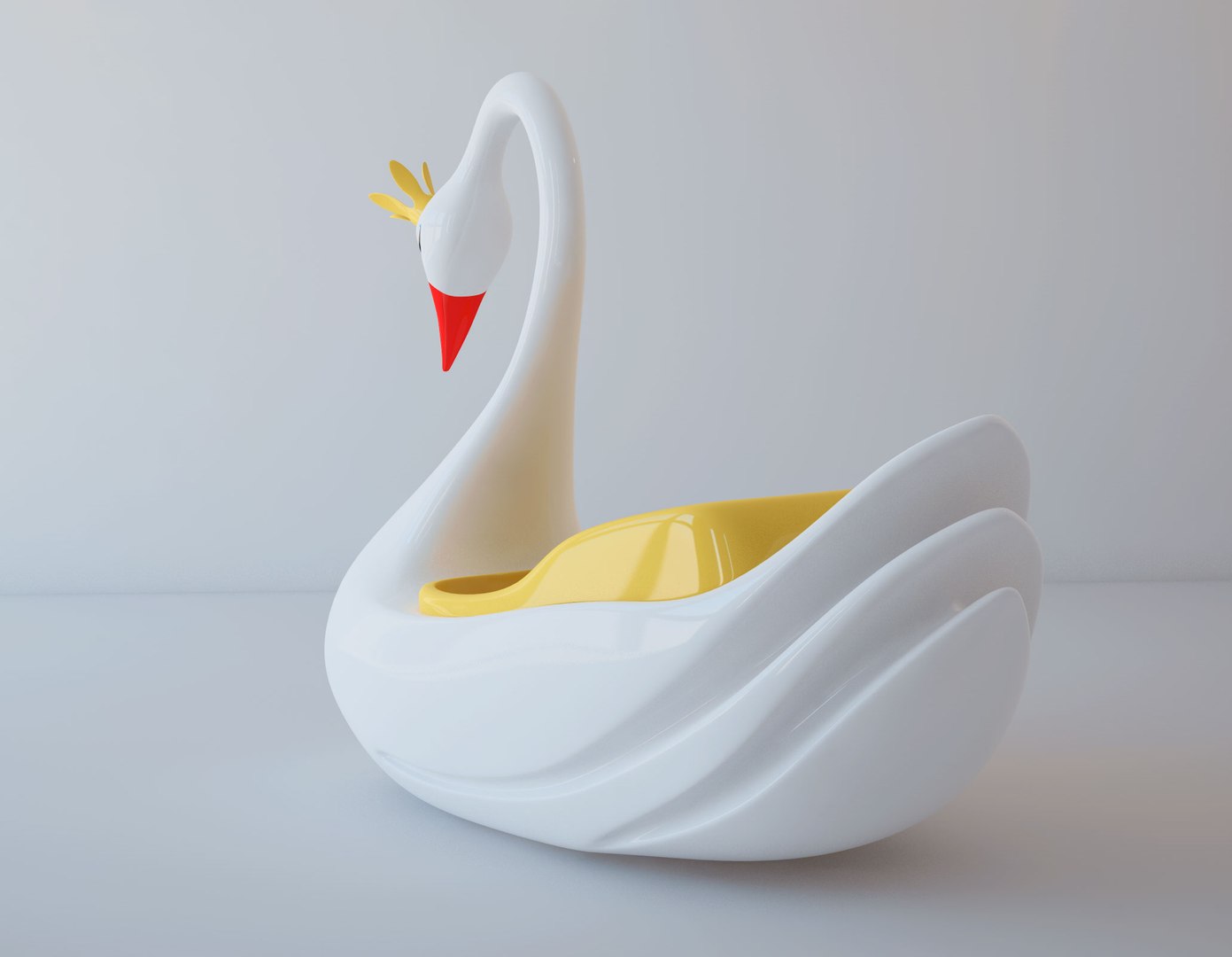 Carousel Swan 3d C4d