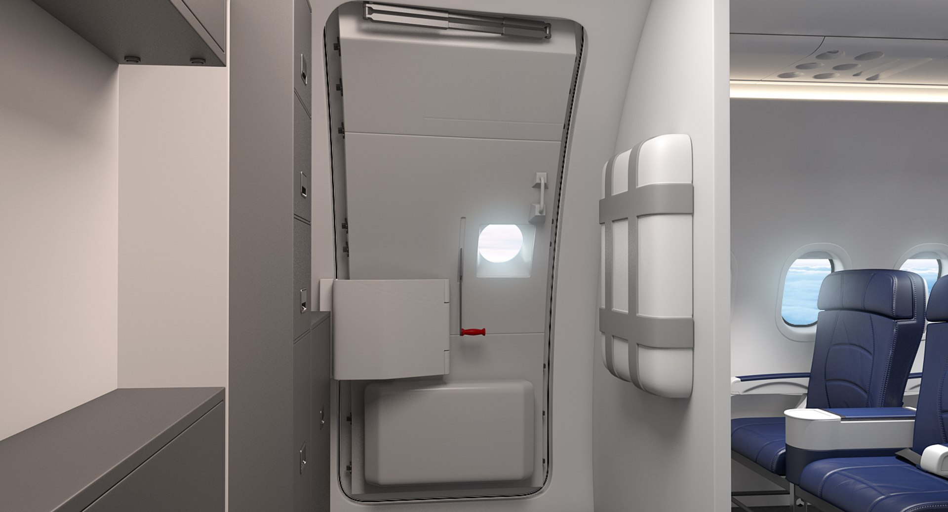 Airbus a320neo interior air 3D model - TurboSquid 1348161