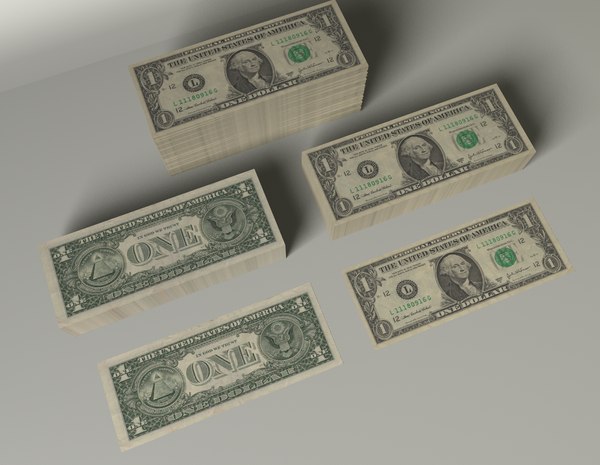 3d c4d dollar bill