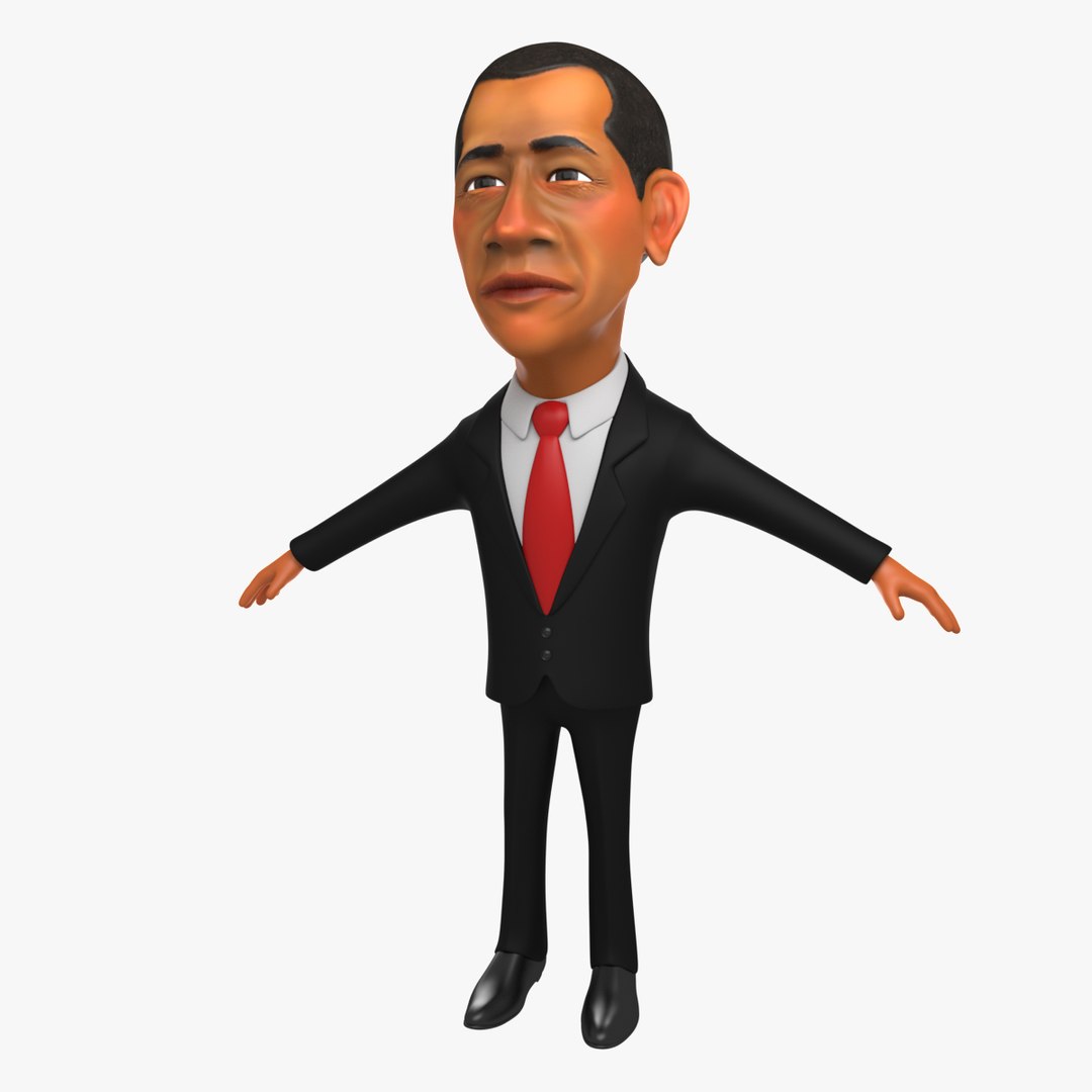 3d model obama character