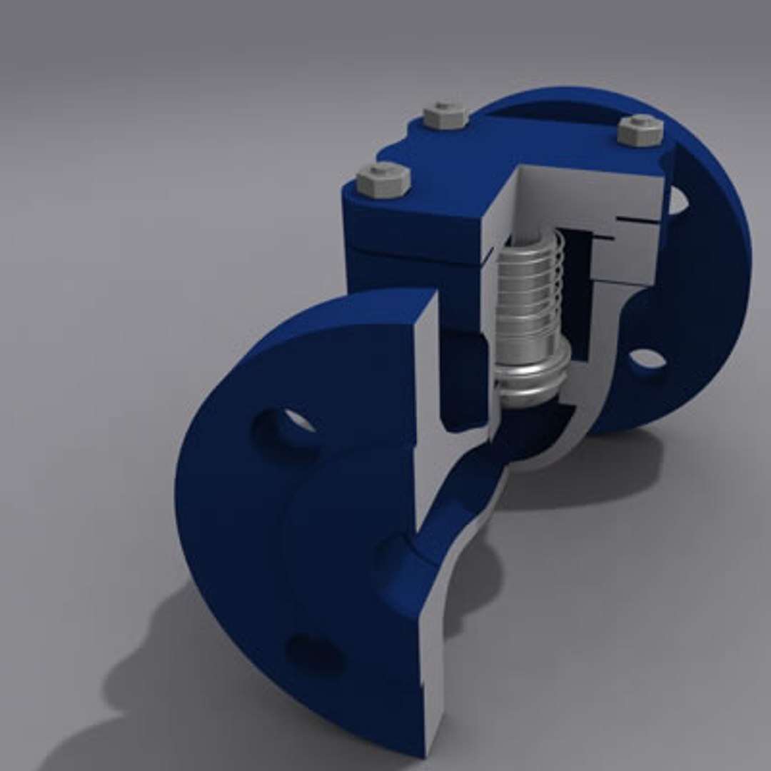 3d Max Valve Check Modeled