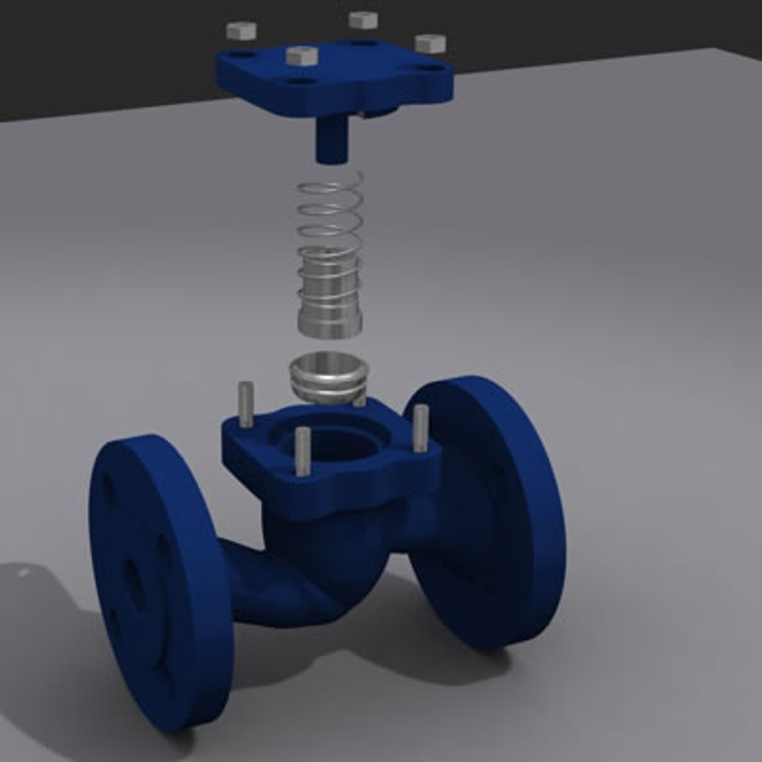 3d Max Valve Check Modeled