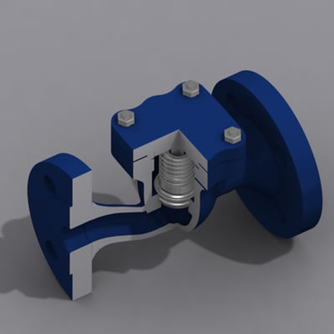 3d Max Valve Check Modeled