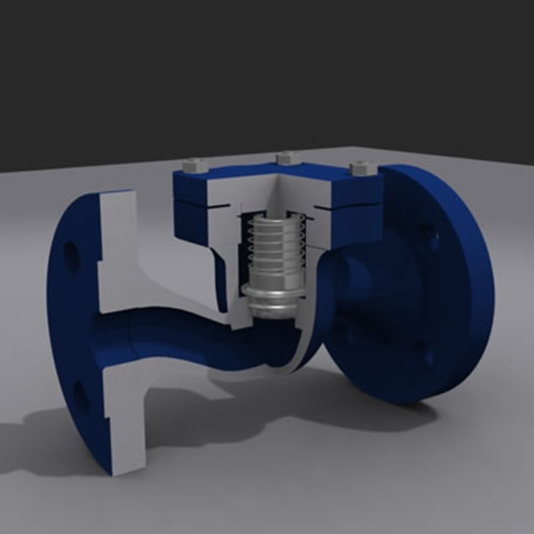 3d Max Valve Check Modeled