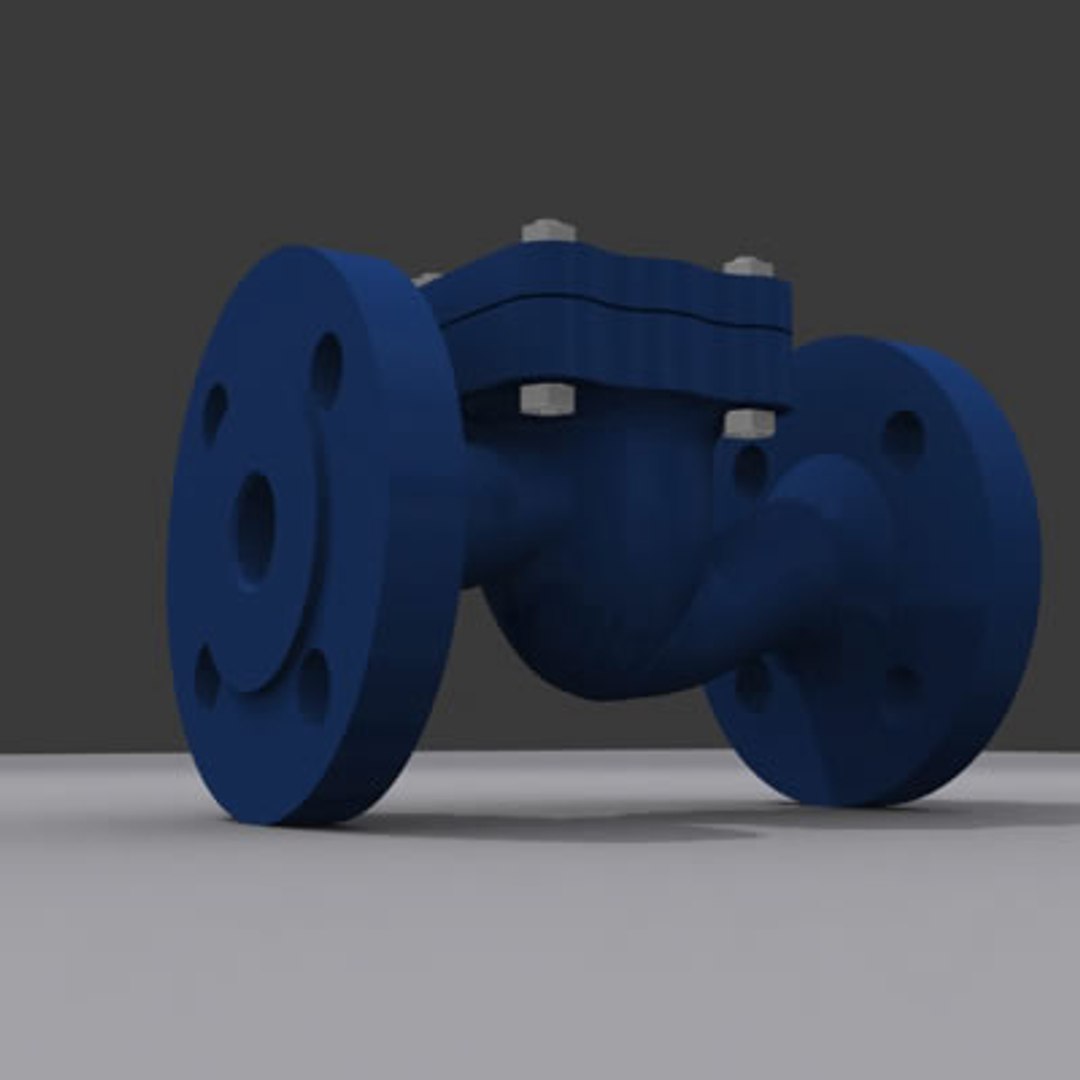 3d Max Valve Check Modeled