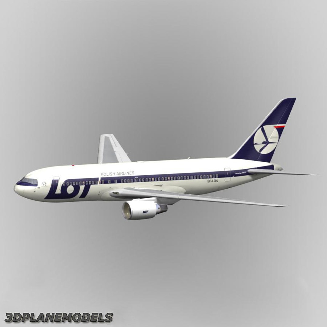 3d B767-200 Lot Polish Airlines