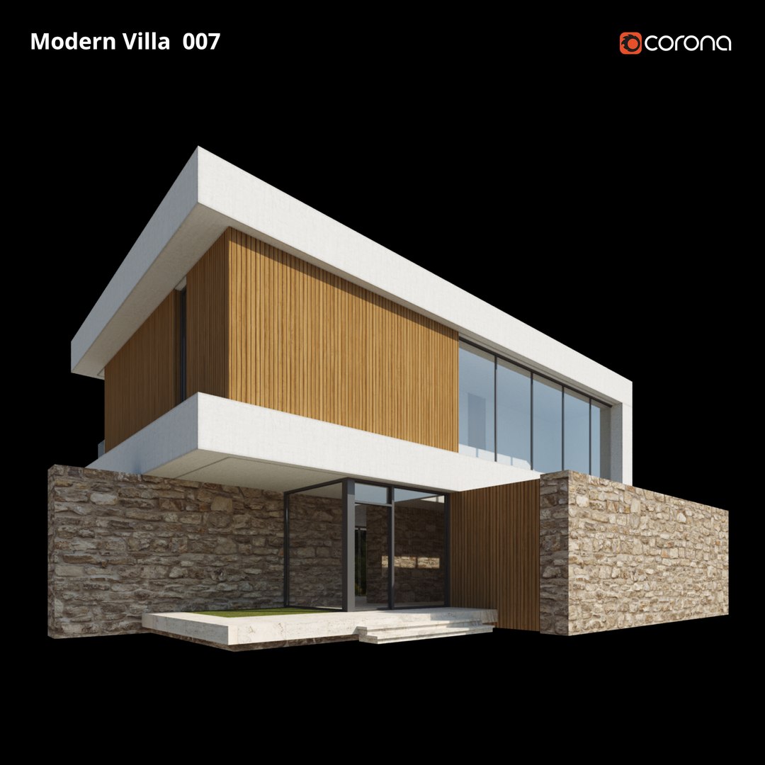 modelo 3d Diseño de villa moderna 007 - TurboSquid 2199589