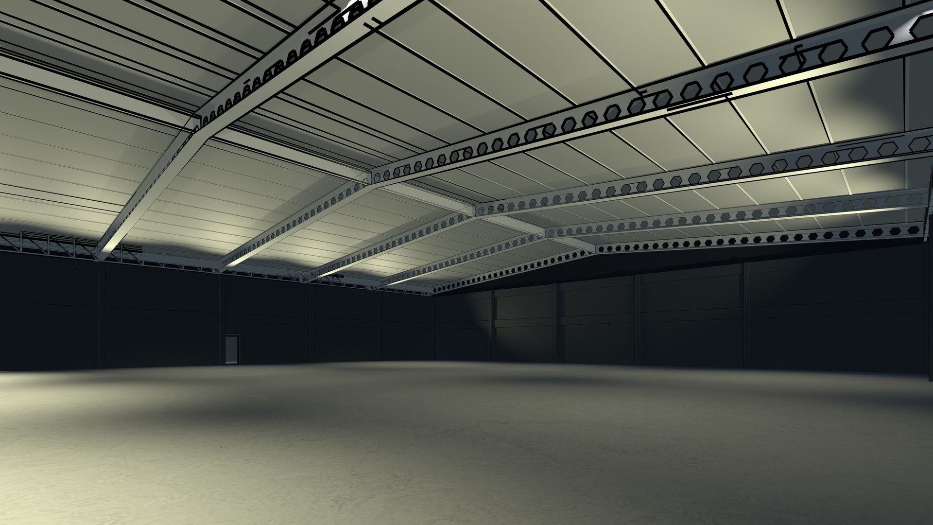 3D Warehouse With Hall Space Model - TurboSquid 2001642