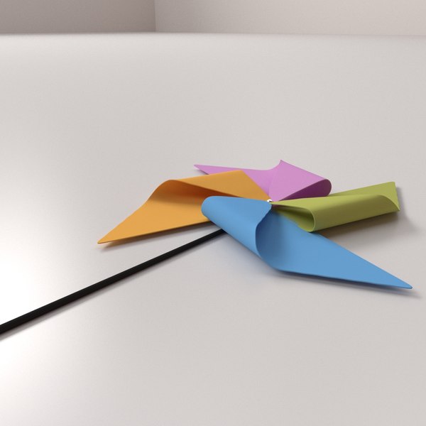 3d model pinwheel pin wheel