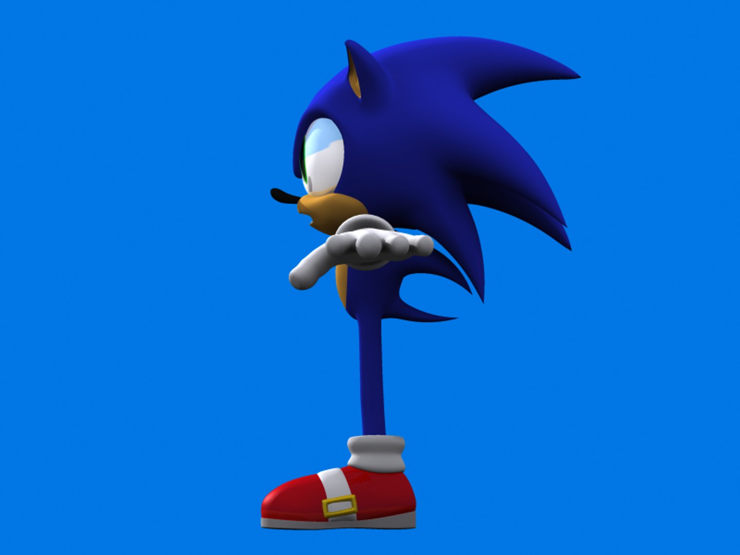 Sonic Hedgehog 3d Model
