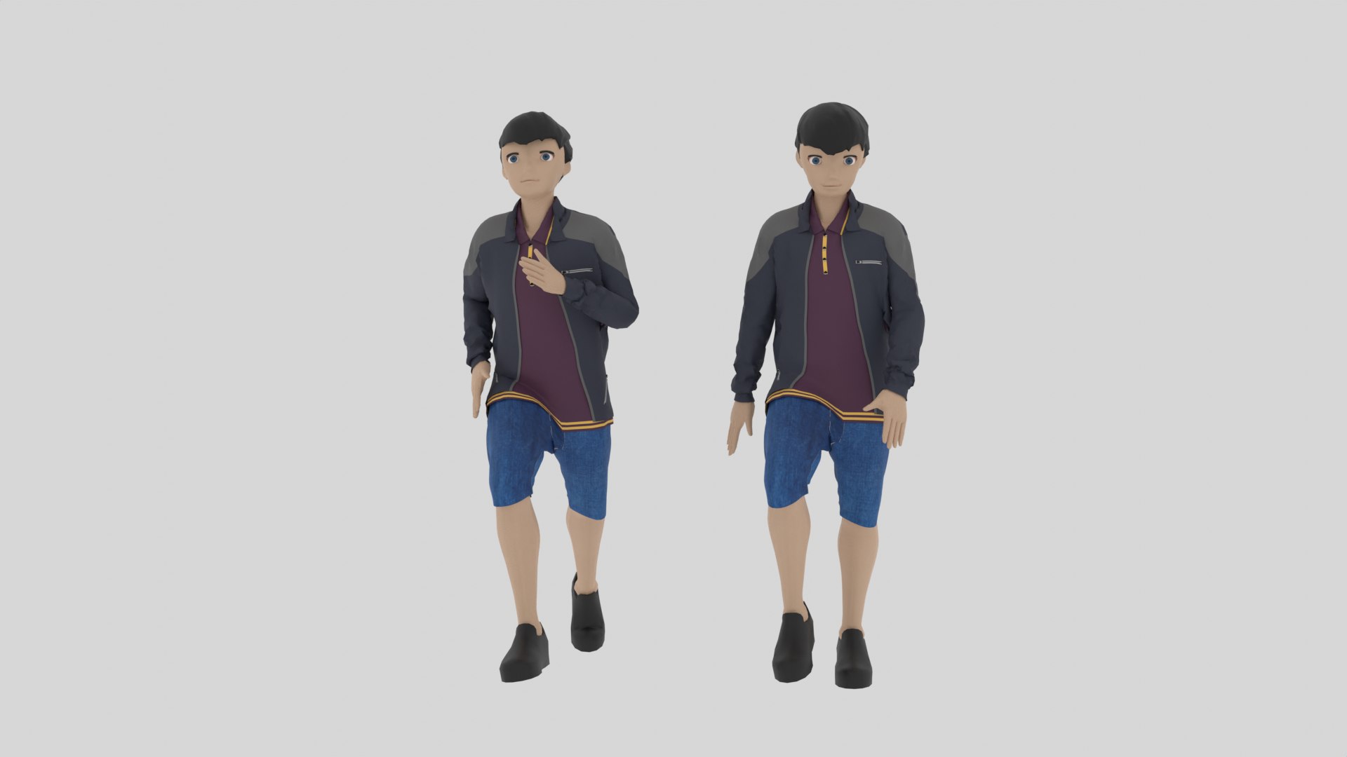 Cartoon Character Walking And Running Animation 3D - TurboSquid 2004013