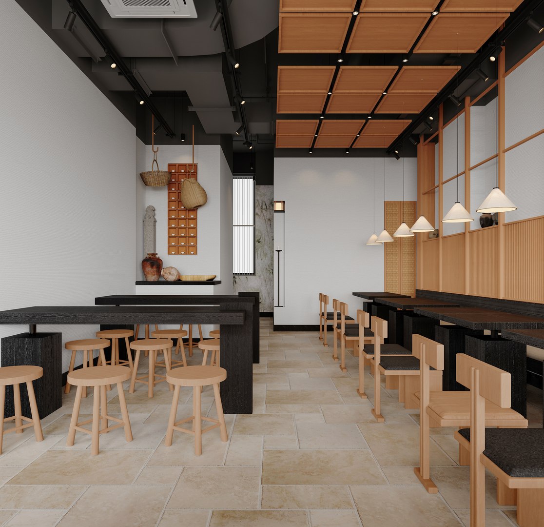 3D Model Coffee Shop - TurboSquid 2379557