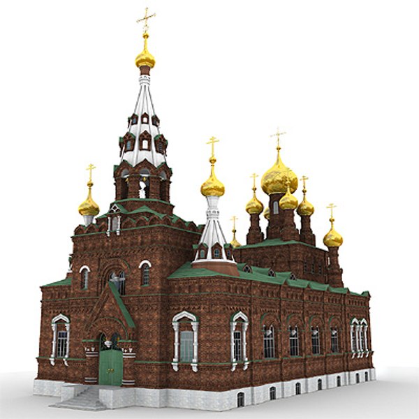3d church building model