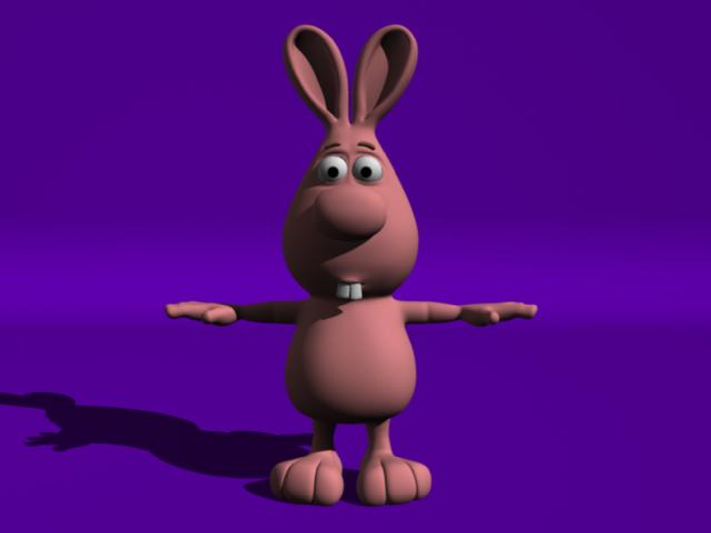 bunny cartoon 3d model