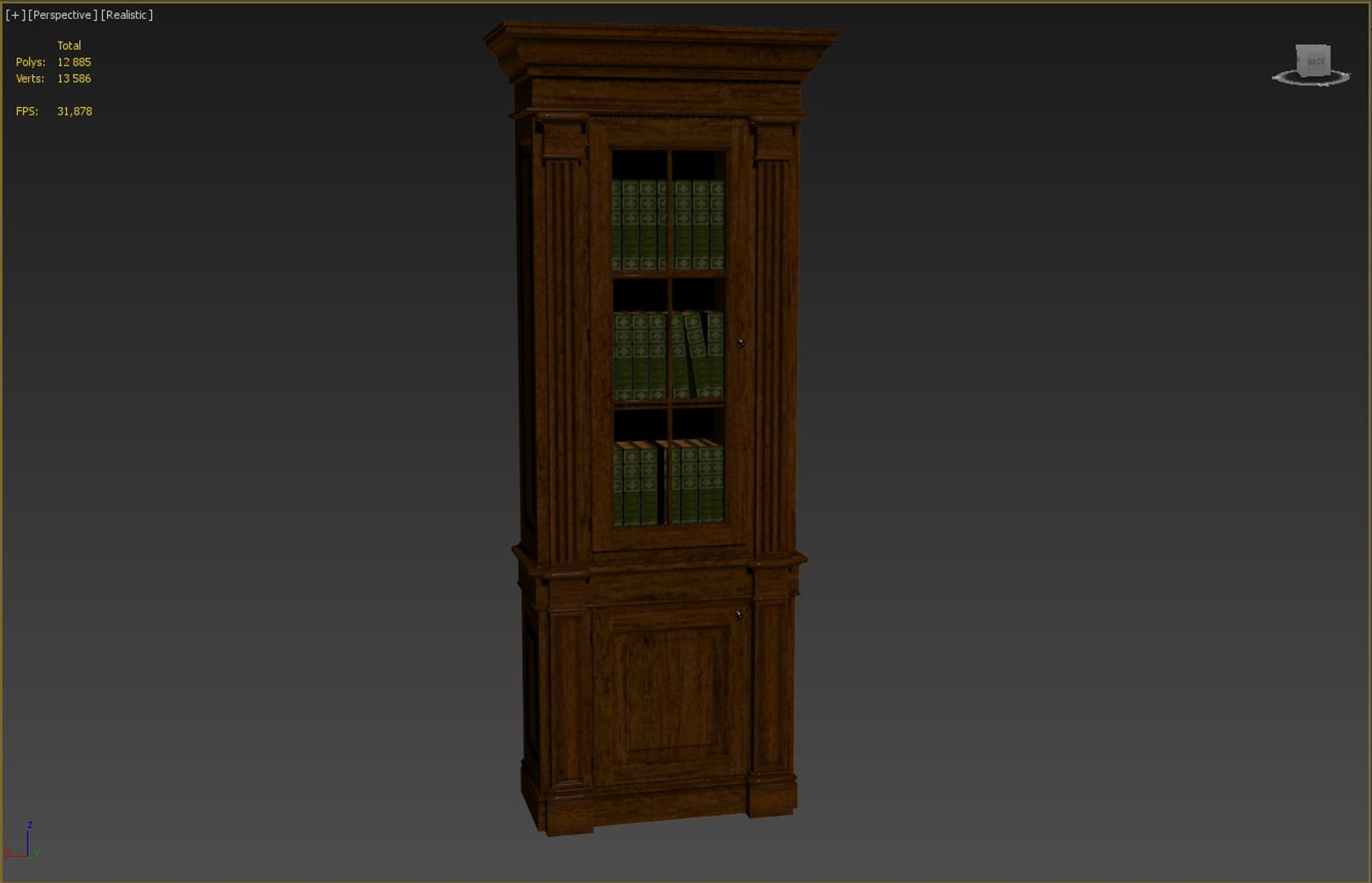 3D Bookcase 900 - TurboSquid 1469868