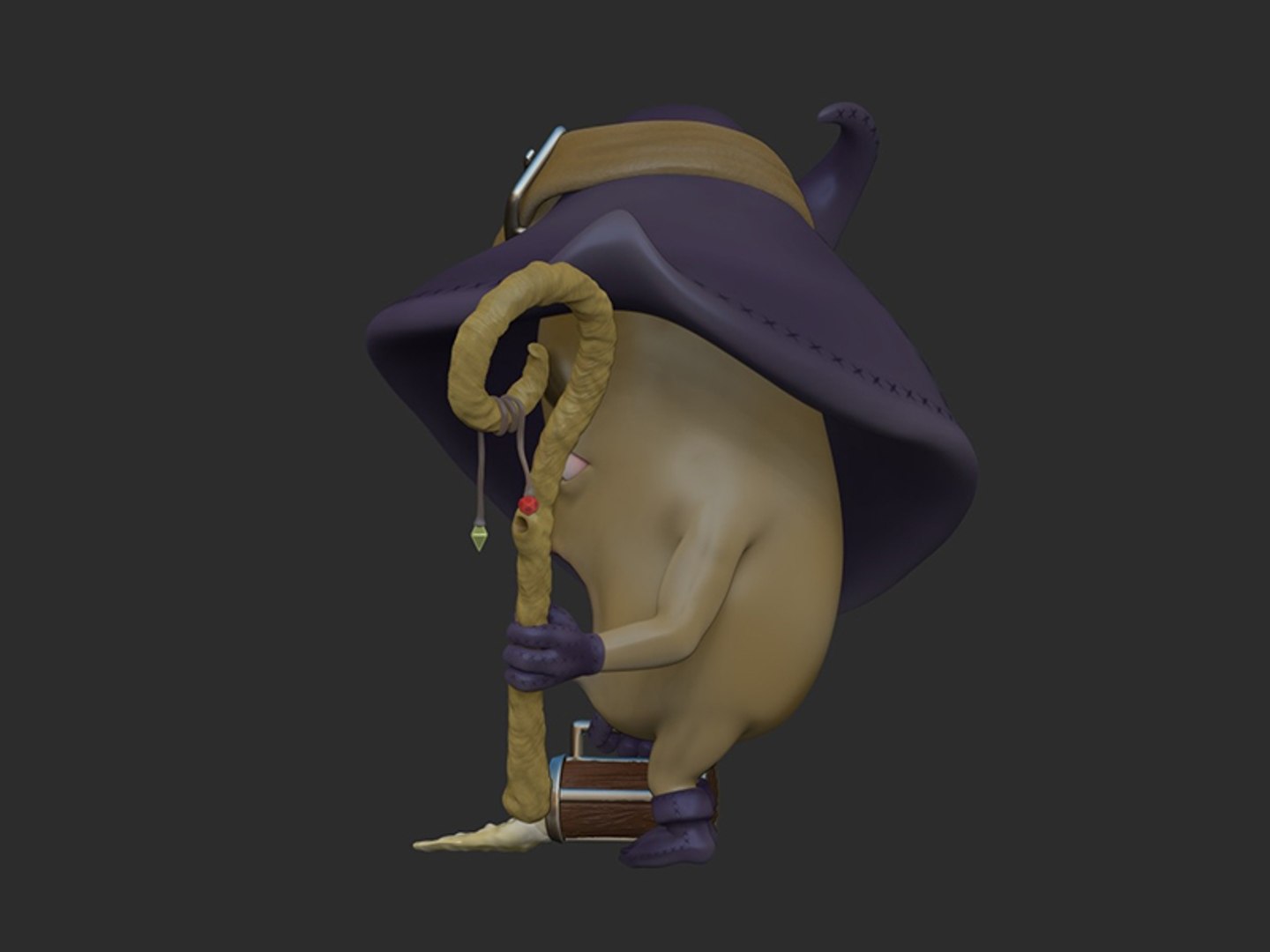 3D Funny Mage - TurboSquid 1205152