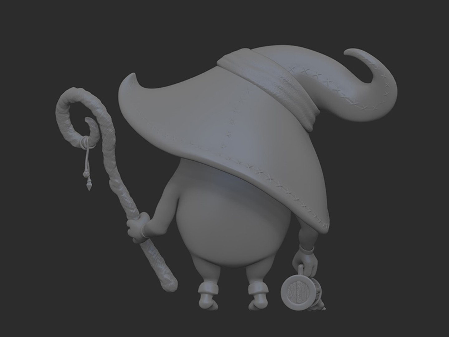3D Funny Mage - TurboSquid 1205152