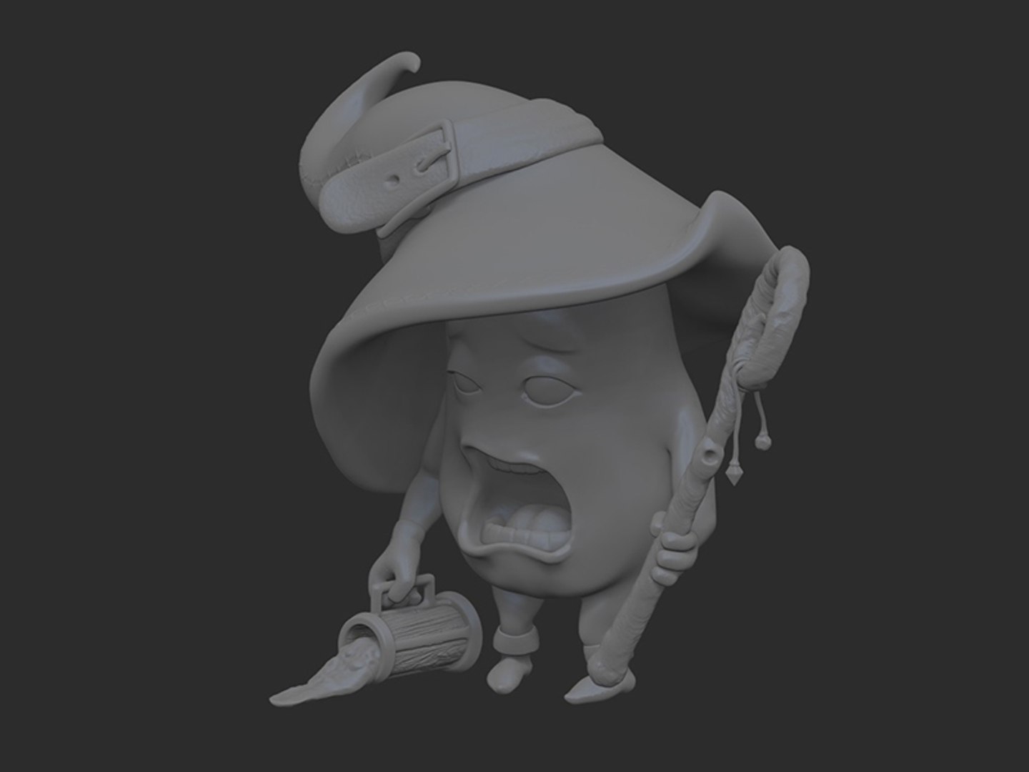 3D Funny Mage - TurboSquid 1205152