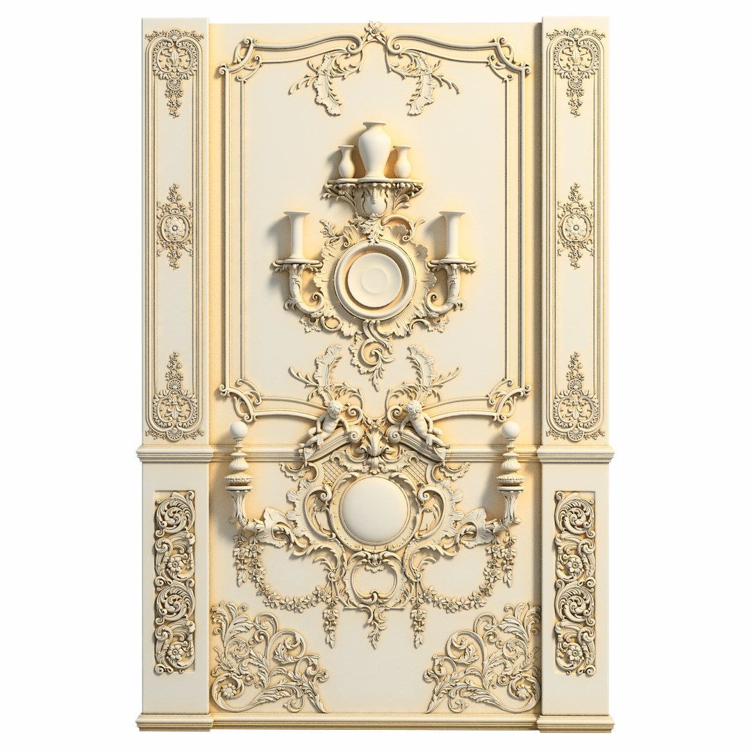 Classic Wall Decor 3d Model
