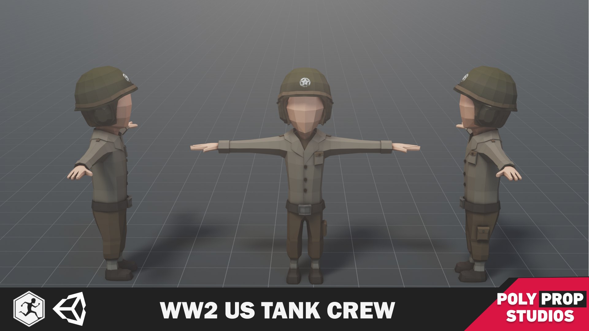 WW2 US Tankcrew 3D Model - TurboSquid 2030414