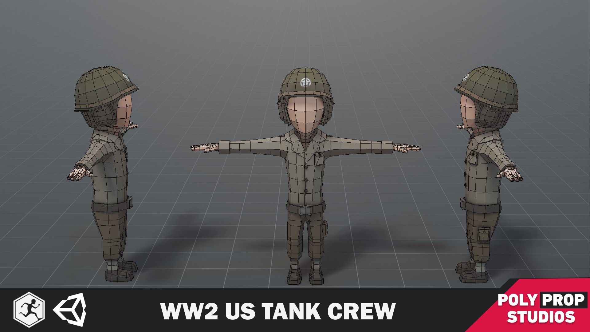 WW2 US Tankcrew 3D Model - TurboSquid 2030414